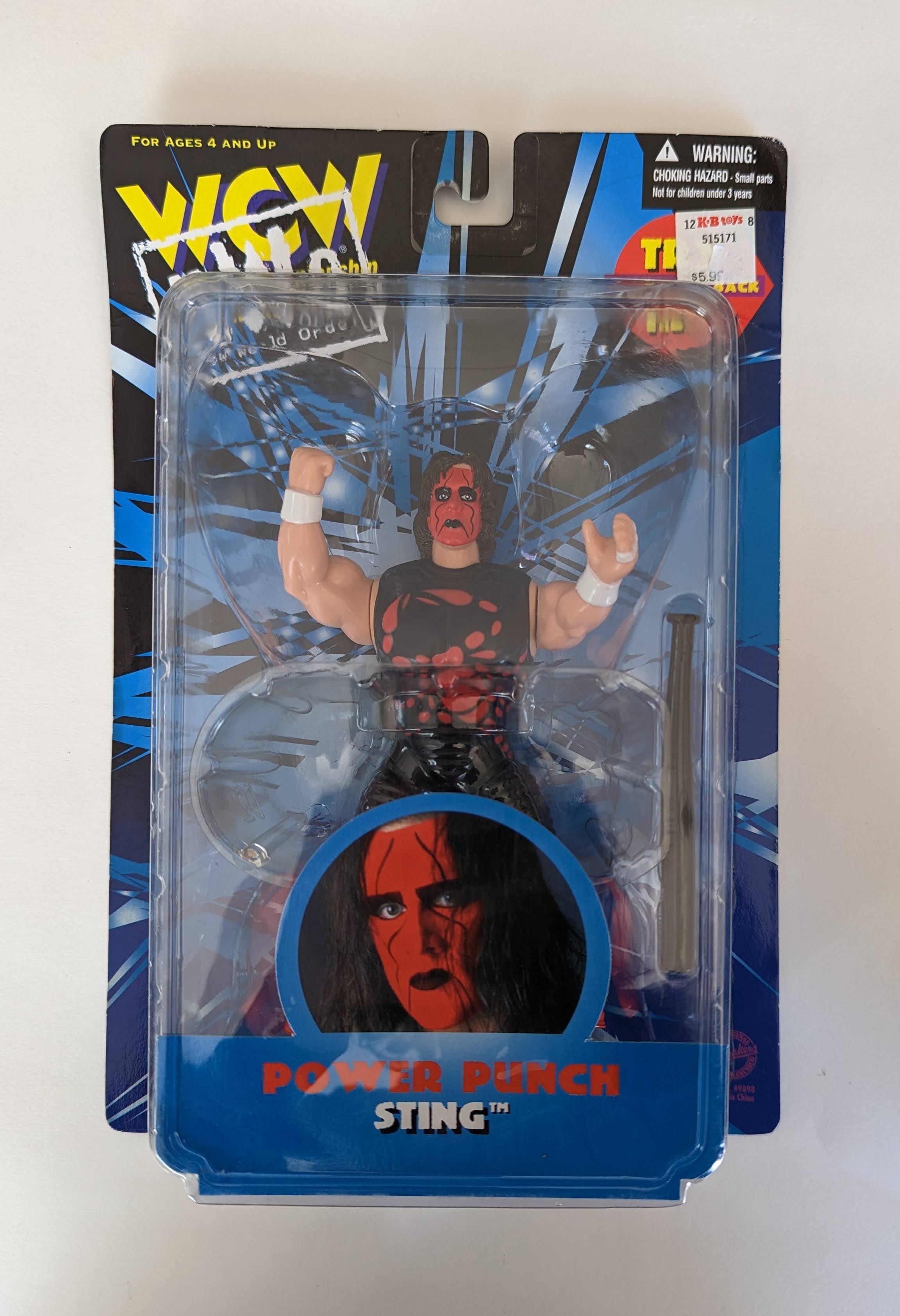 1998 WCW/nWo OSFTM 6.5" Articulated "Power Punch" Sting – Wrestling Figure Database