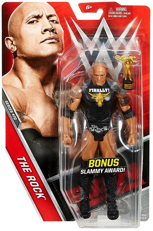2017 WWE Mattel Basic Series 70 The Rock [Chase] – Wrestling Figure Database