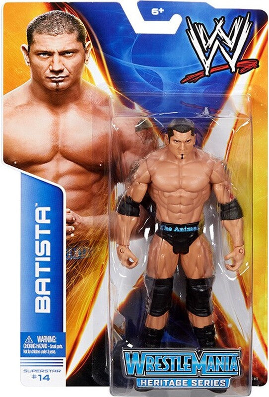 2014 WWE Mattel Basic Series 37 #14 Batista [WrestleMania Heritage] – Wrestling Figure Database