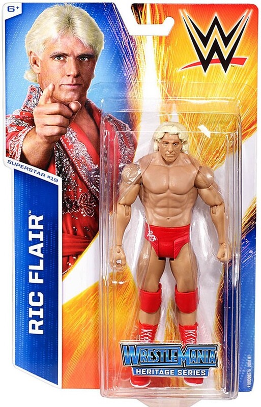 2015 WWE Mattel Basic Series 48 #19 Ric Flair [WrestleMania Heritage] – Wrestling Figure Database