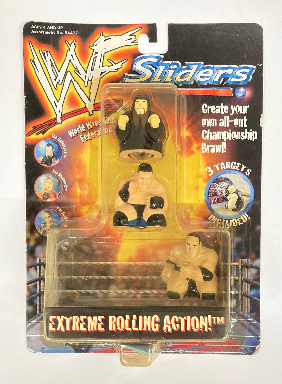 1999 WWF Oddz On Sliders: Undertaker, Ken Shamrock & The Rock ...