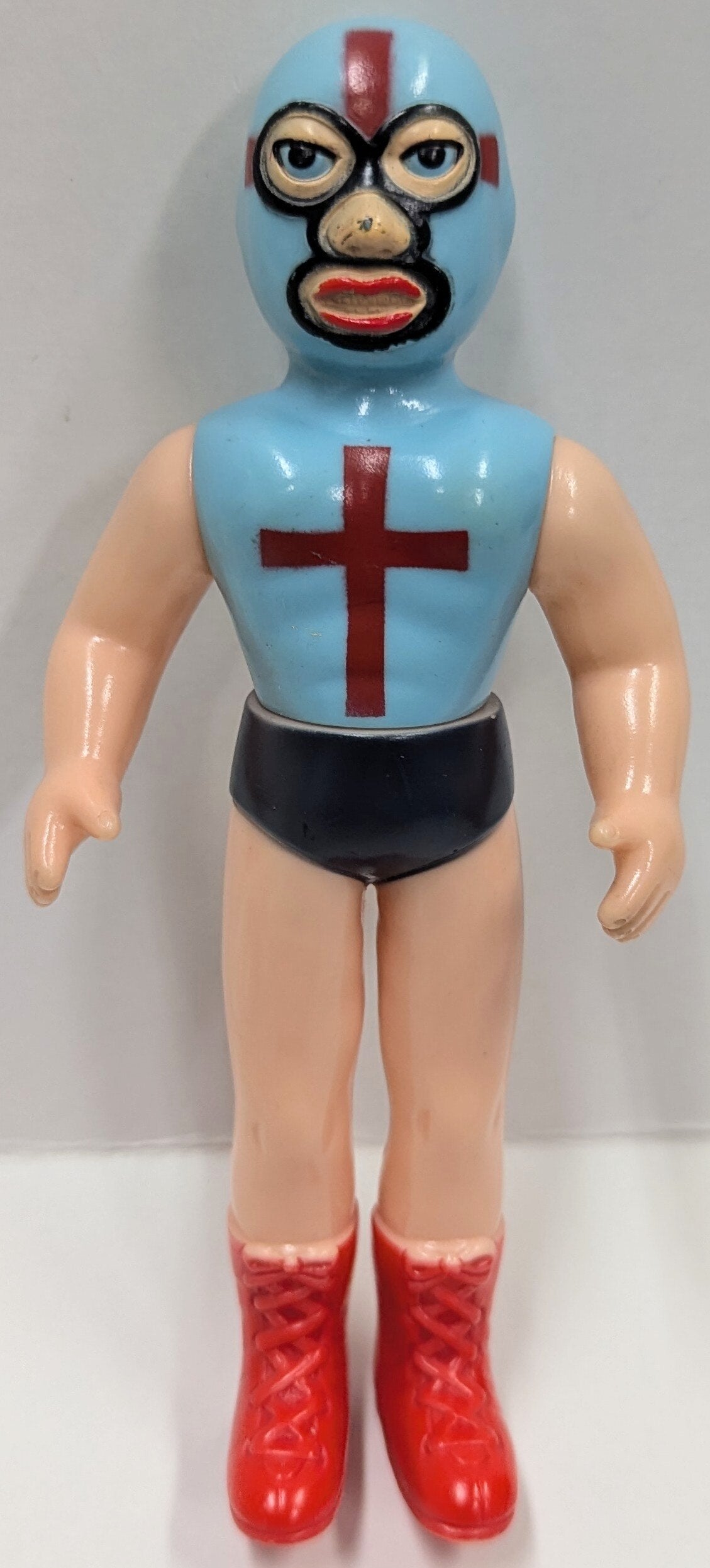 Nakajima Seisakusho Tiger Mask Anime Golgotha Cross 5" Articulated Sof ...
