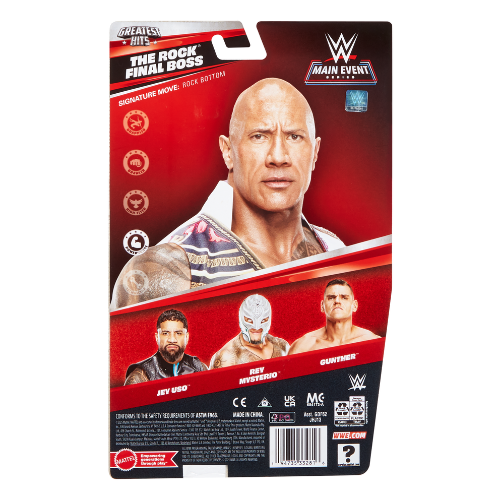 2026 WWE Mattel Main Event Greatest Hits Series 3 "Final Boss" The Roc ...