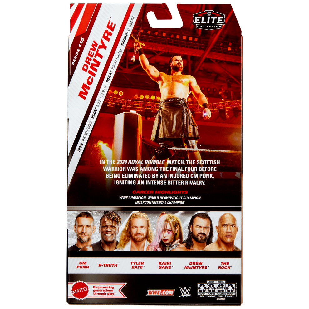 2025 WWE Mattel Elite Collection Series 115 Drew McIntyre [Chase ...