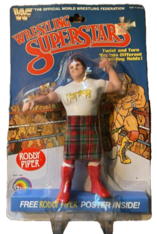 1985 WWF LJN Wrestling Superstars Series 1 Rowdy Roddy Piper [With Red ...