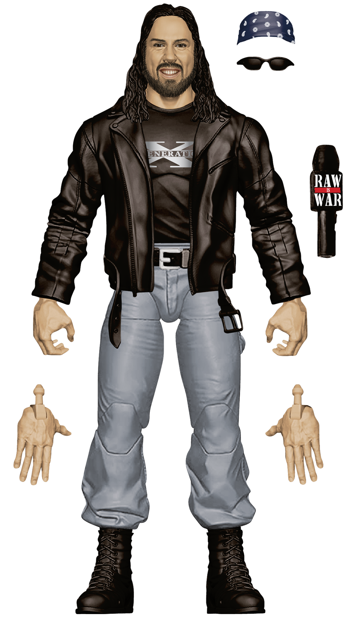 WWE Mattel Elite Collection Monday Night War Series 10 X-Pac [Build-A ...