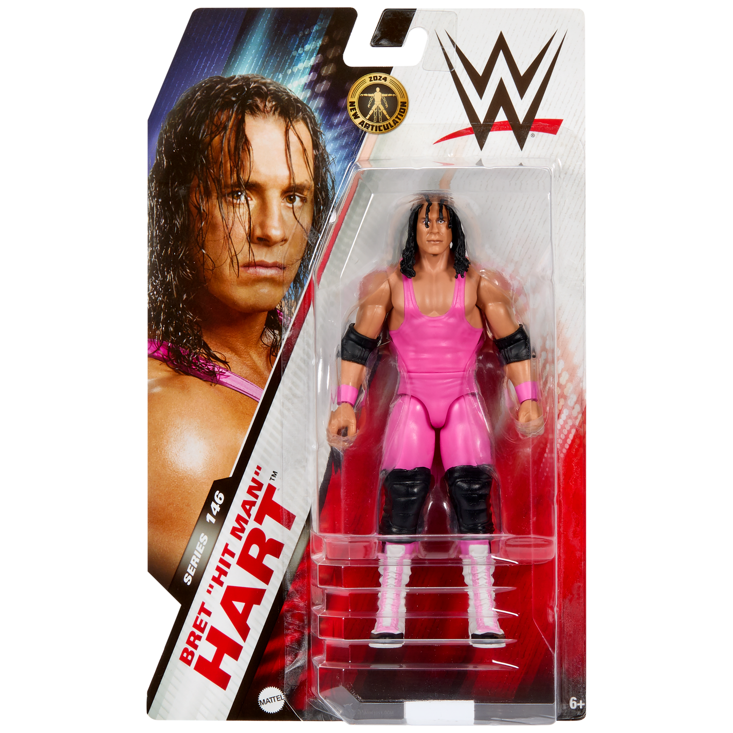 2024 WWE Mattel Basic Series 146 Bret "Hitman" Hart – Wrestling Figure ...