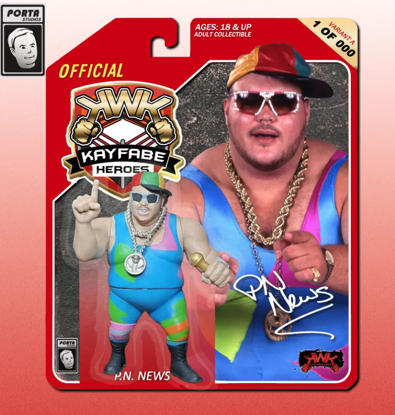 KWK Kayfabe Heroes Series 1 PN News [Variant A] – Wrestling Figure Database