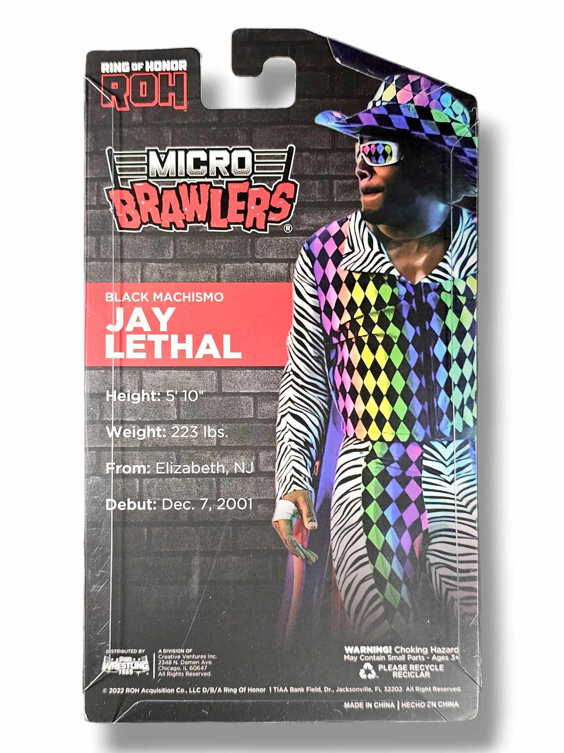 2023 ROH Pro Wrestling Tees Micro Brawlers Limited Edition Jay Lethal ...