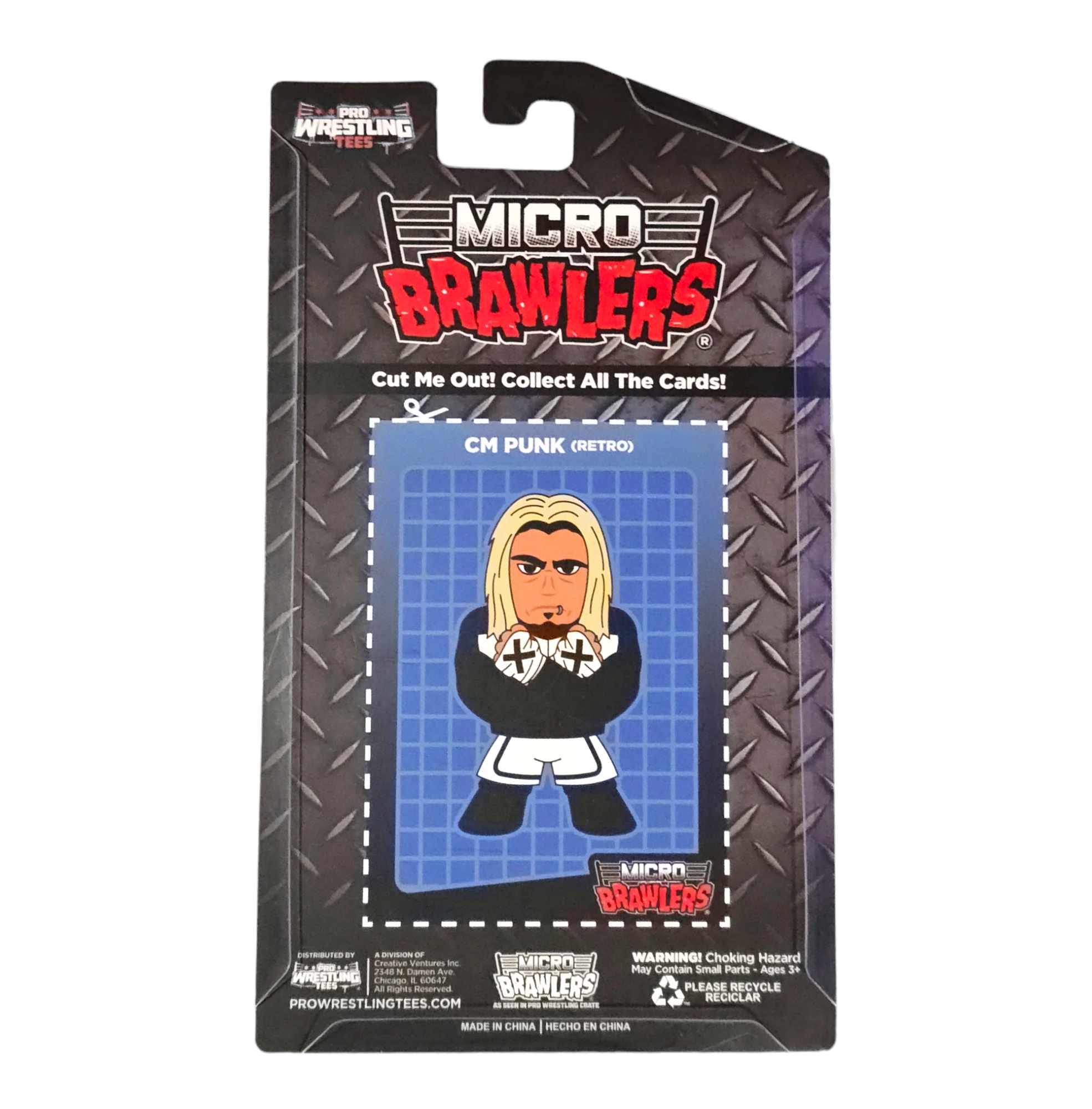 2024 Pro Wrestling Tees Limited Edition Micro Brawler CM Punk [Retro ...