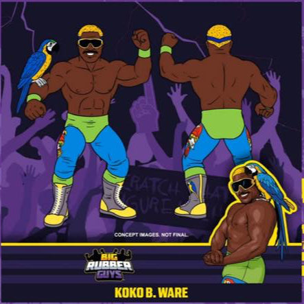 MAJOR Big Rubber Guys Series 14 Koko B. Ware – Wrestling Figure Database