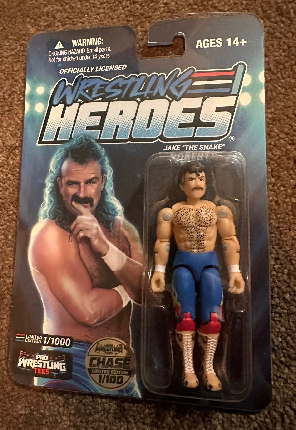 2025 Pro Wrestling Tees Wrestling Heroes Series 1 Jake "The Snake" Rob ...