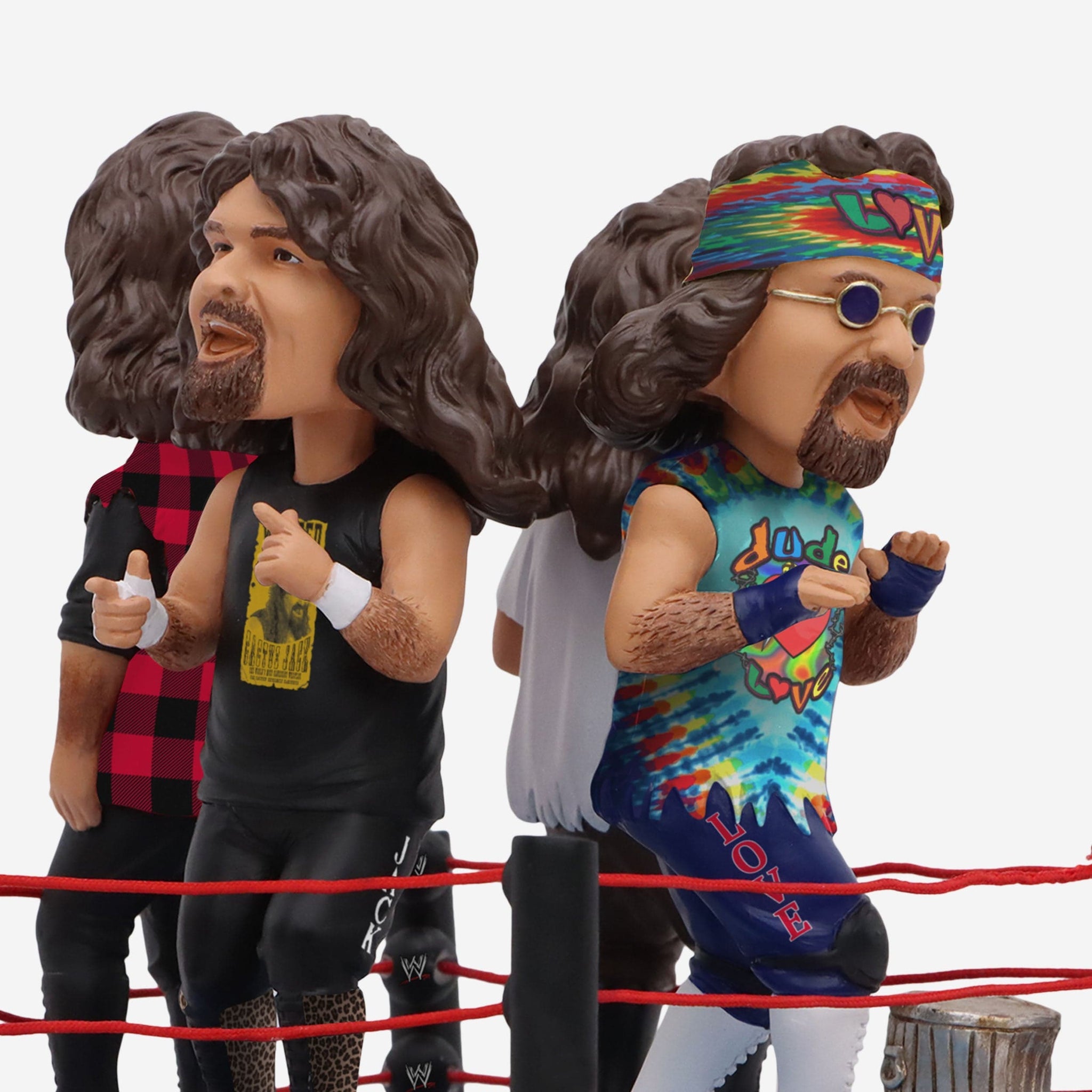 2024 WWE FOCO Bobbleheads Limited Edition Faces of Foley Quad Spinner ...