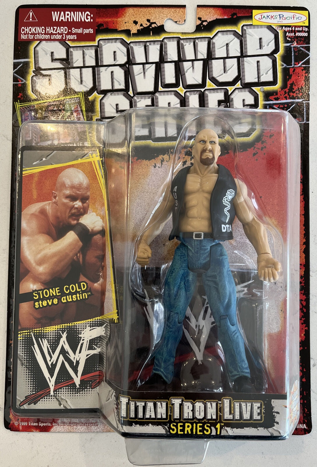 1999 WWF Jakks Pacific Titantron Live Series 1 Stone Cold Steve Austin ...
