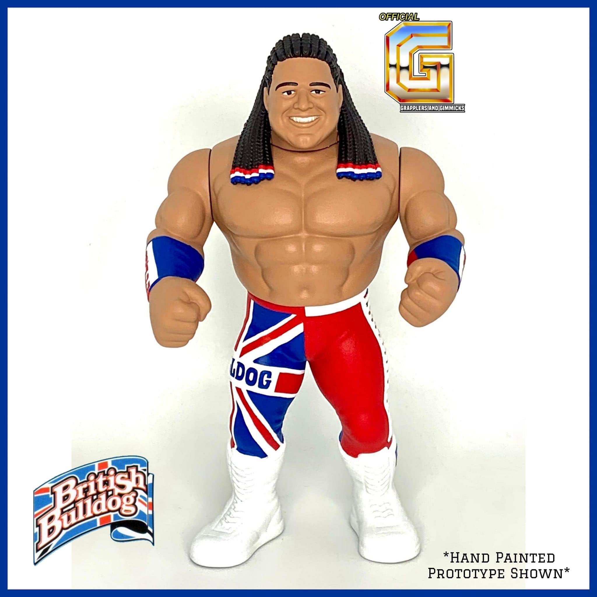 Hasttel Toy Grapplers & Gimmicks British Bulldog – Wrestling Figure ...