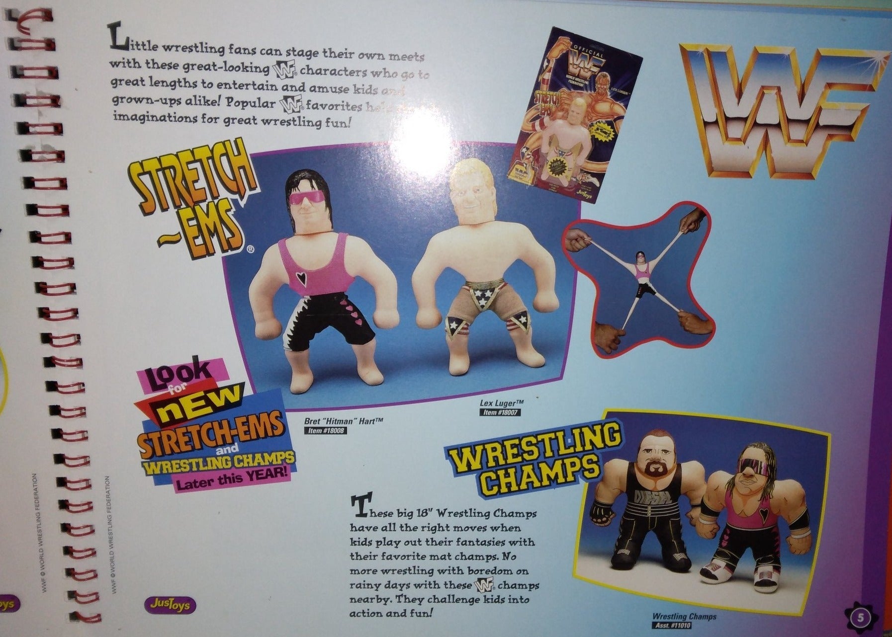 Unreleased WWF Just Toys Wrestling Champs Bret "Hitman" Hart ...