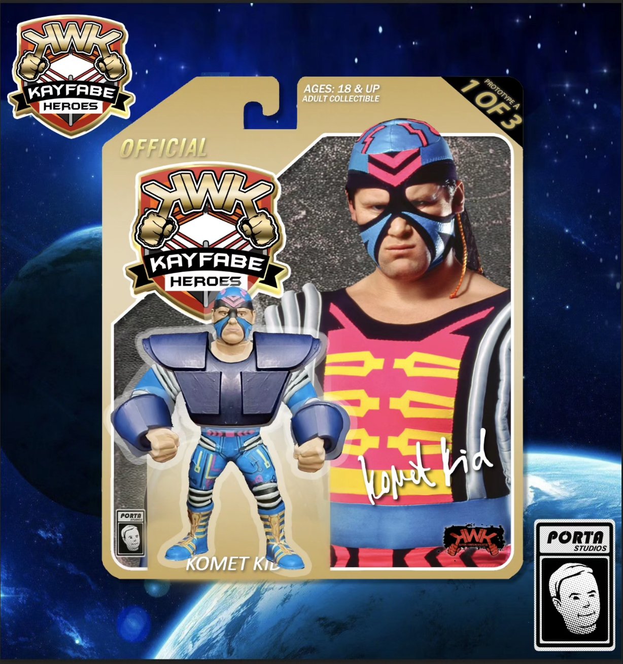 KWK Kayfabe Heroes Series 1 Max Moon [Variant A Prototype] – Wrestling ...
