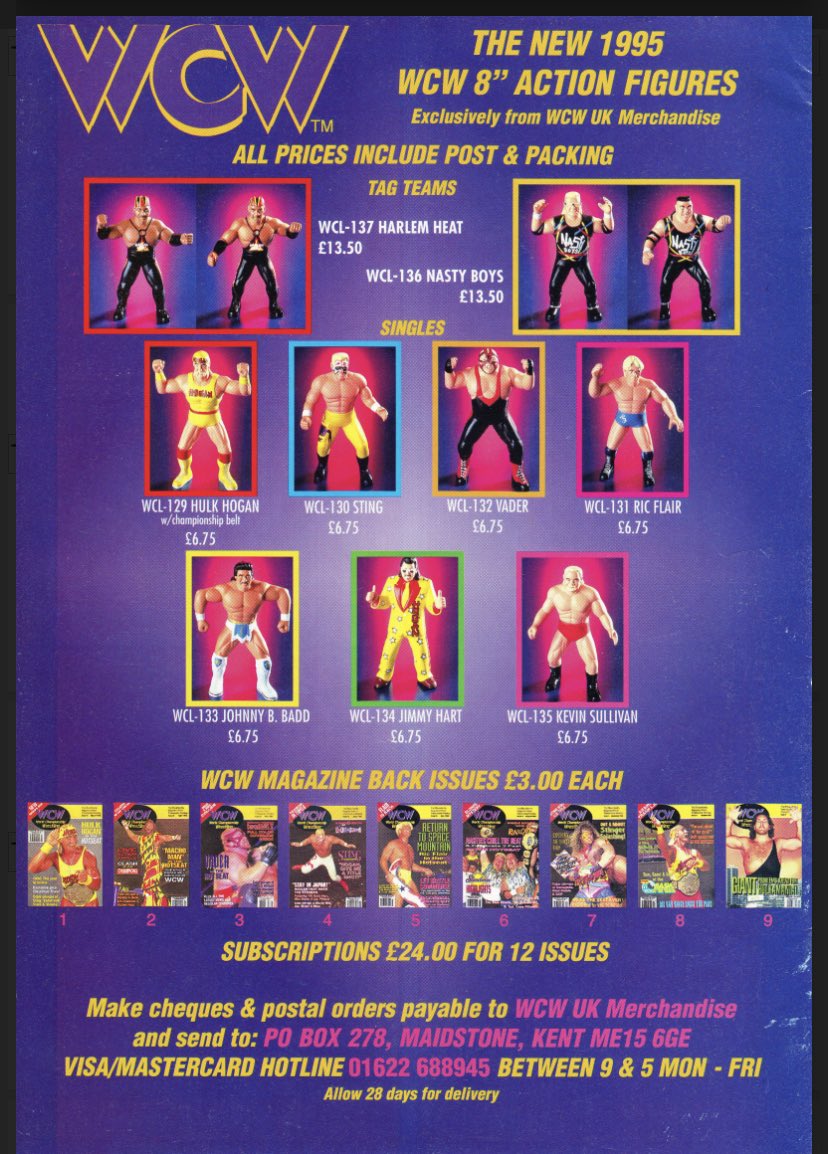 Original San Francisco Toy Makers WCW Wrestling Action Figures ...