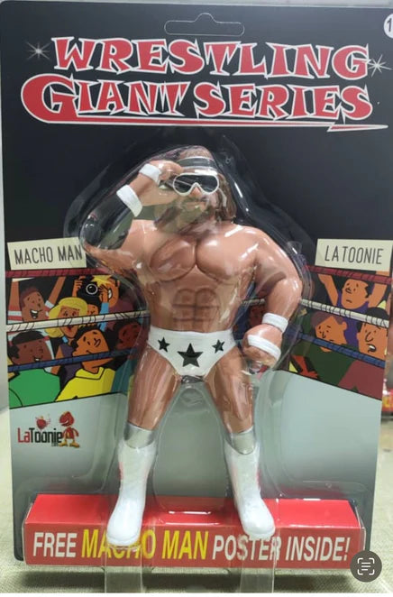 LaToonie Wrestling Giant Series 8" Scale Macho Man Randy Savage [With ...