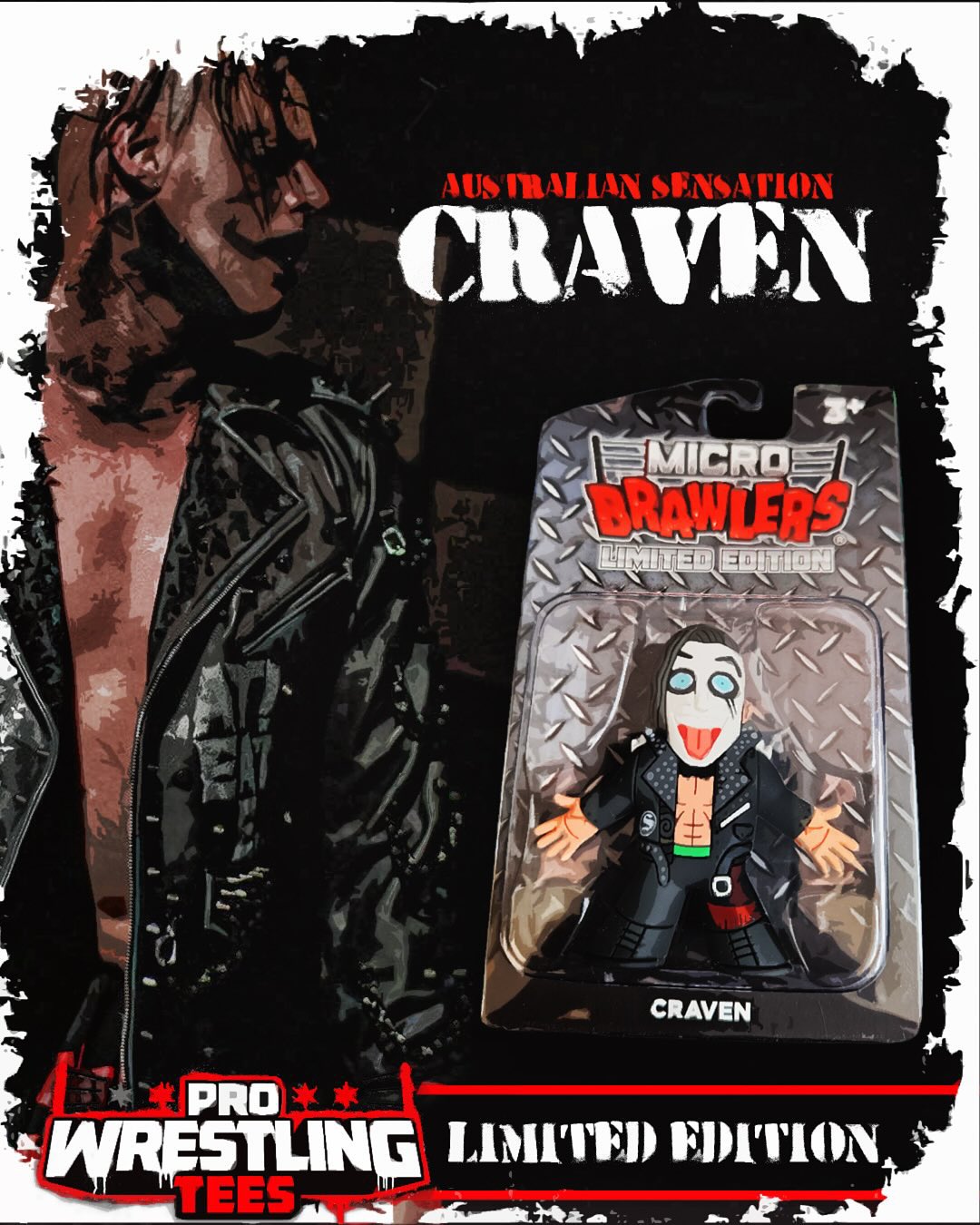 2025 Pro Wrestling Tees Micro Brawlers Limited Edition Craven ...