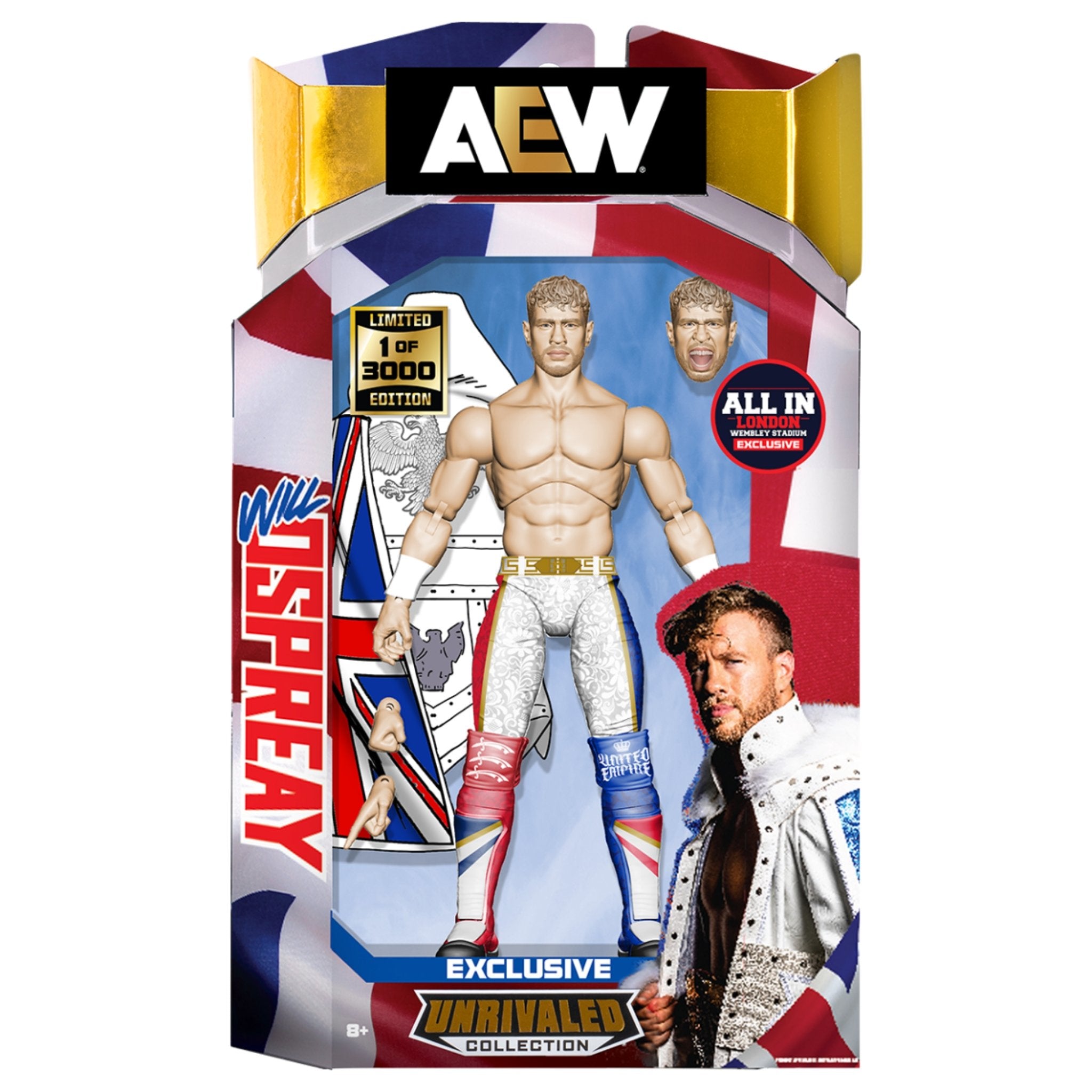 2025 AEW Jazwares Unrivaled Collection All In Exclusive Will Ospreay ...