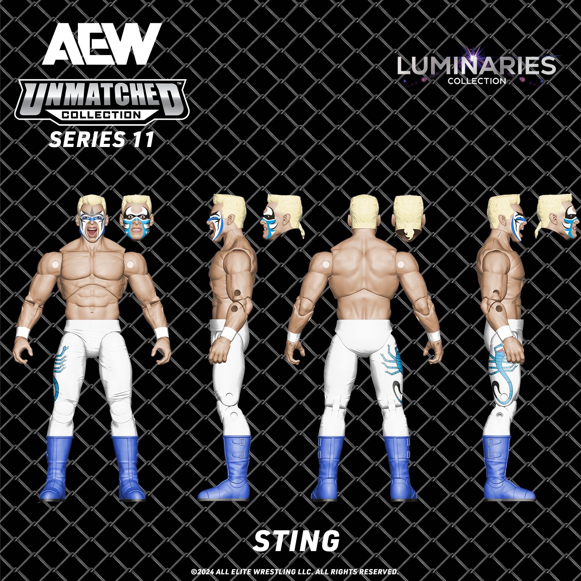 2024 AEW Jazwares Unmatched Collection Series 11 Sting – Wrestling Figure Database