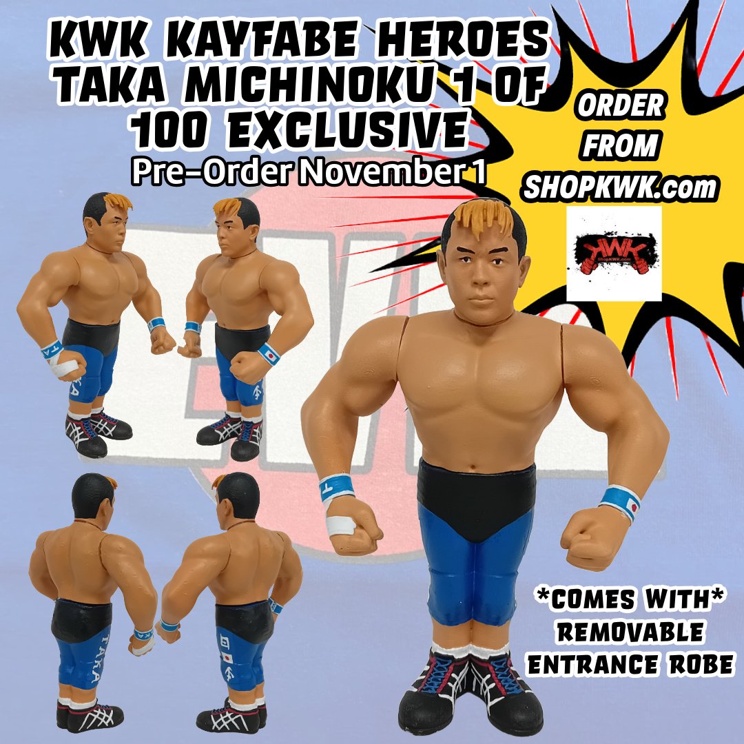 2025 KWK Kayfabe Heroes Series 2 Taka Michinoku [Exclusive] – Wrestling ...