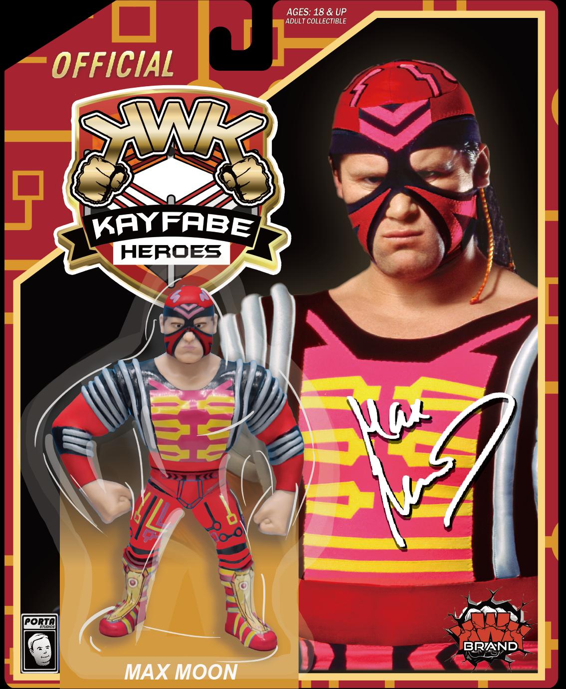 2025 KWK Kayfabe Heroes Max Moon [Red Variant] – Wrestling Figure Database