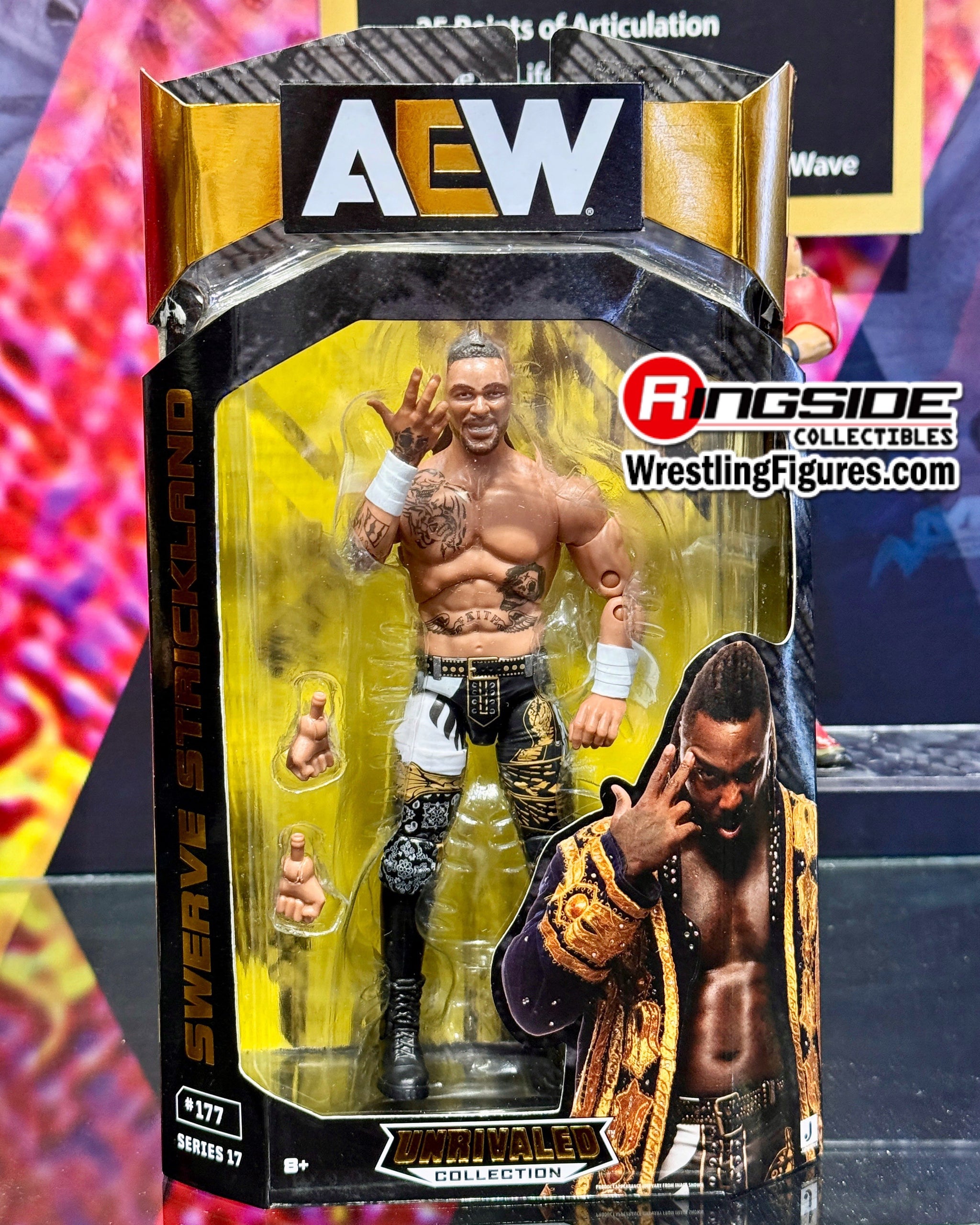 2025 AEW Jazwares Unrivaled Collection Series 17 #177 Swerve Stricklan ...