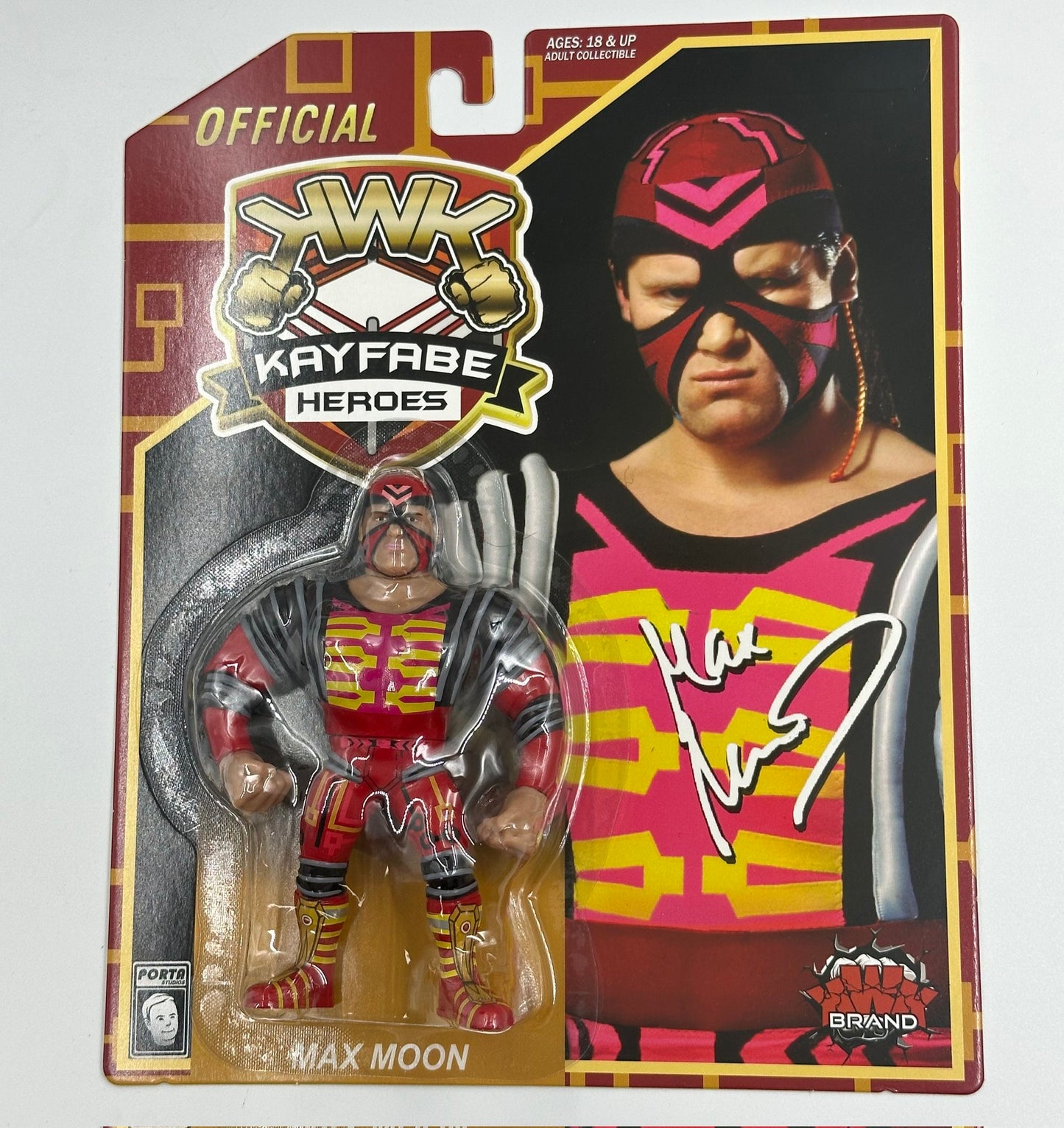 2025 KWK Kayfabe Heroes Max Moon [Red Variant] – Wrestling Figure Database