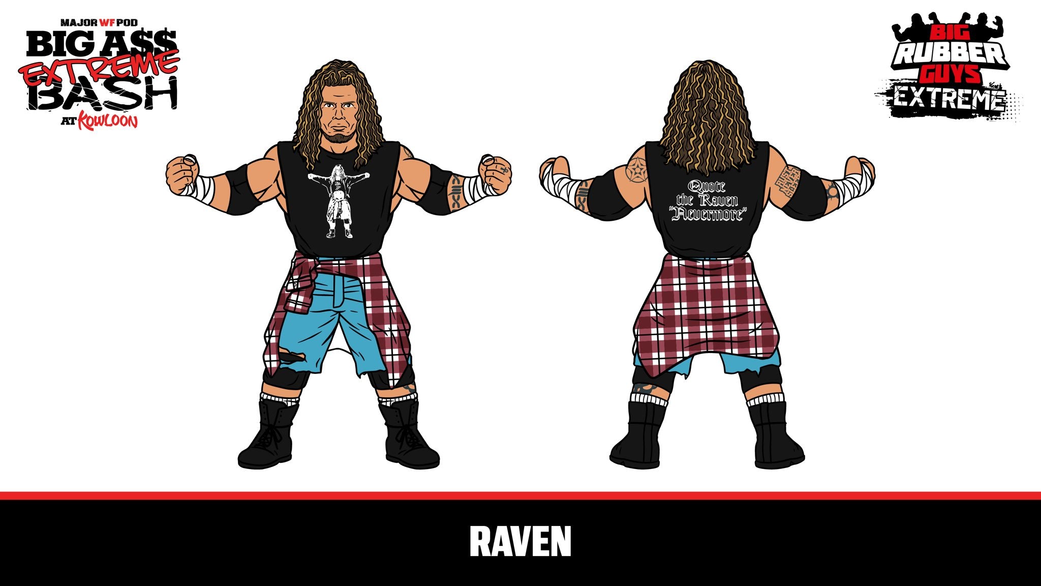 MAJOR Big Rubber Guys Extreme Raven – Wrestling Figure Database