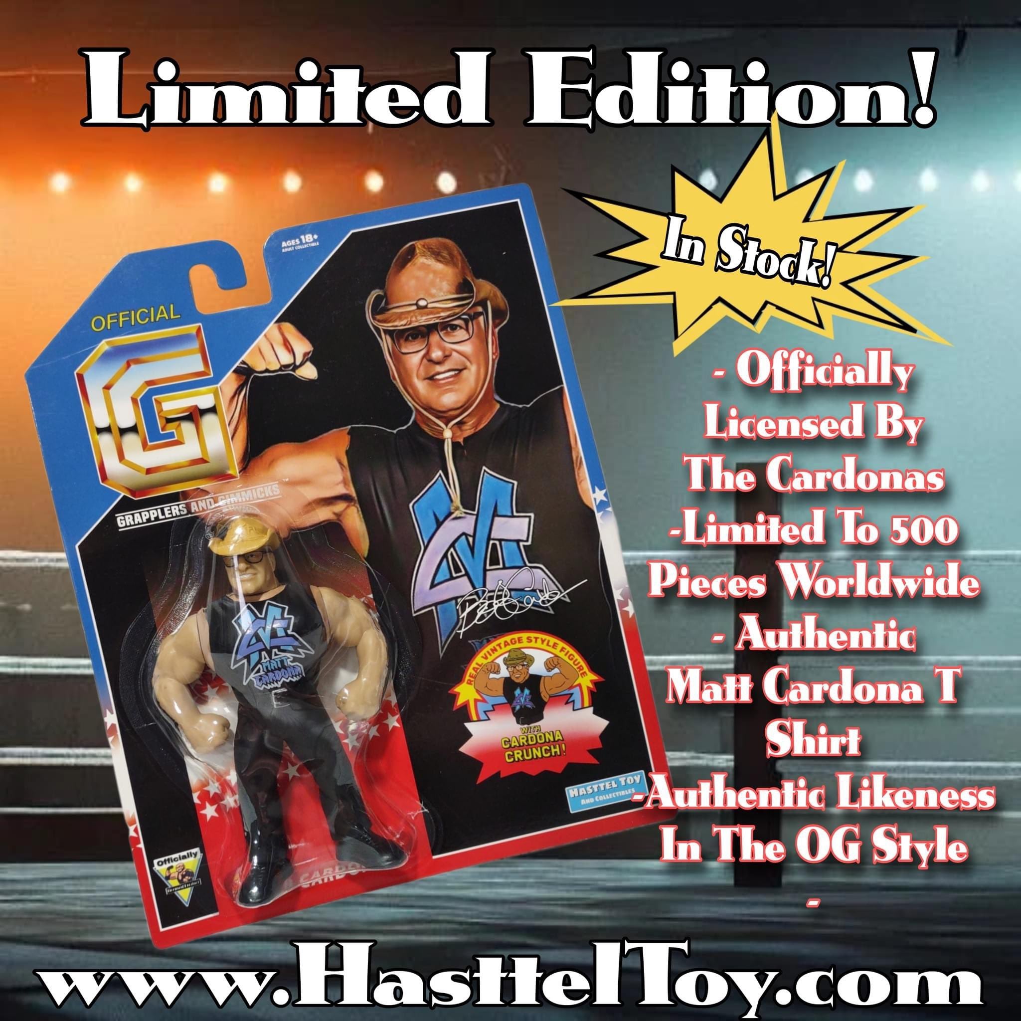 2024 Hasttel Toy Grapplers & Gimmicks Bob Cardona – Wrestling Figure ...