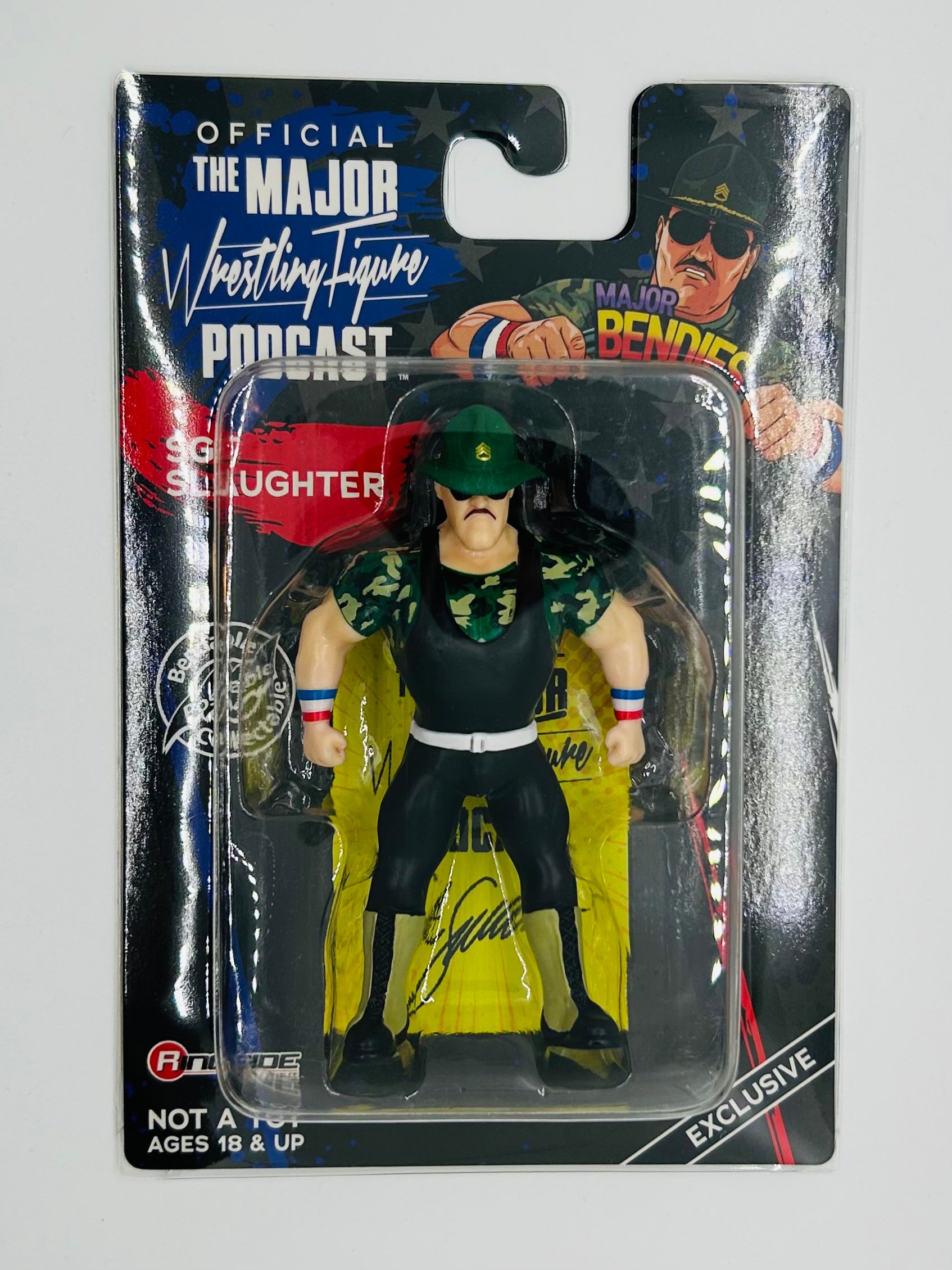 2024 Major Wrestling Figure Podcast Major Bendies Sgt. Slaughter [Excl ...