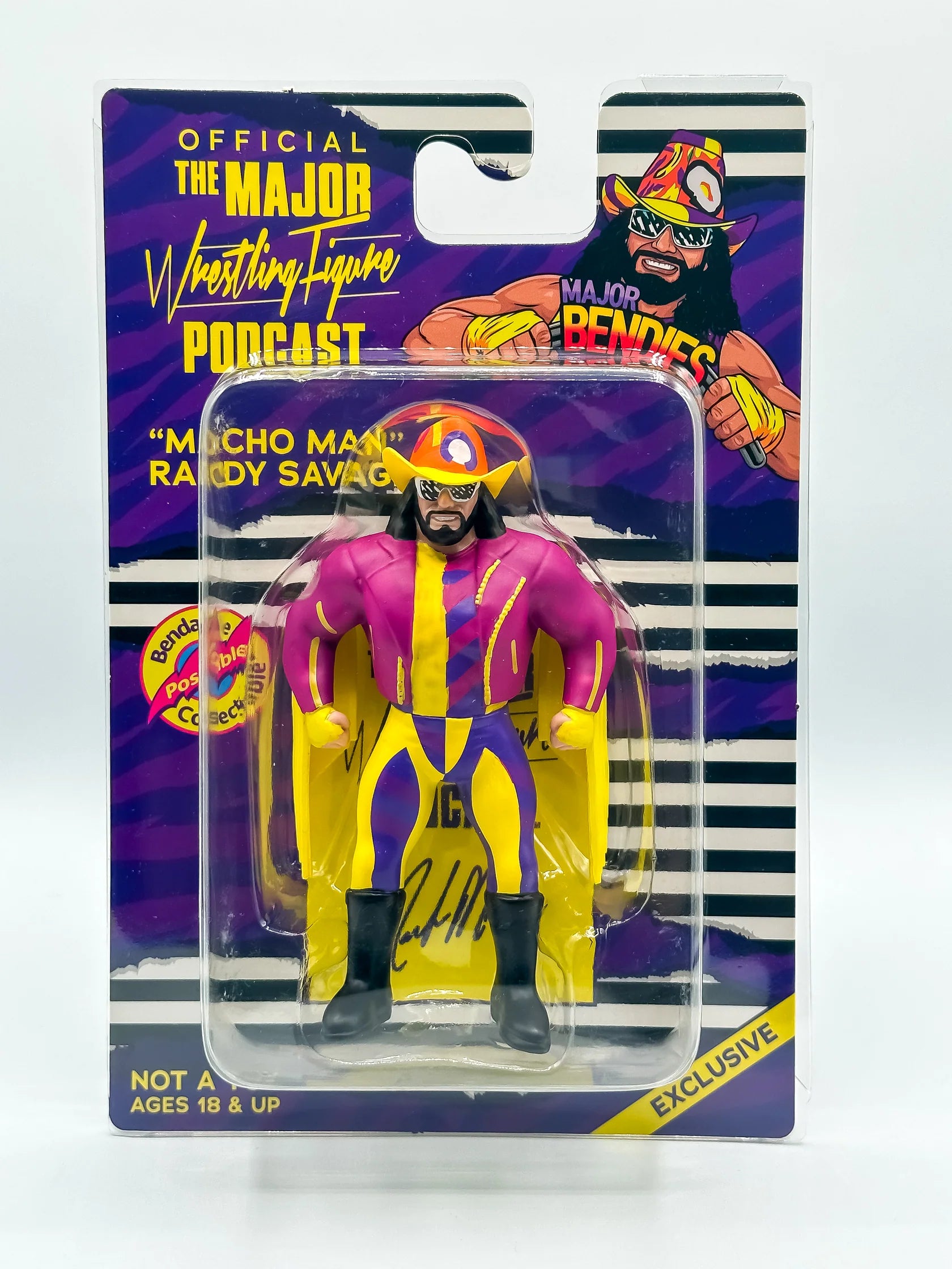 2024 Major Wrestling Figure Podcast Major Bendies "Macho Man" Randy Sa ...