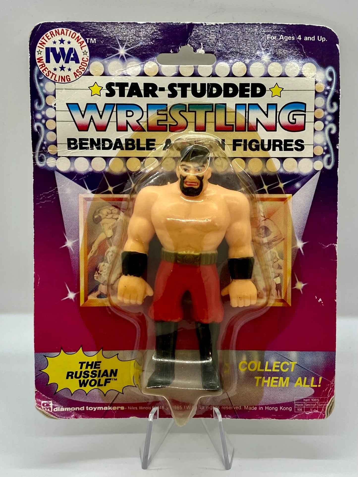 1985 IWA Star-Studded Wrestling Bendable Action Figures The Russian Wo ...