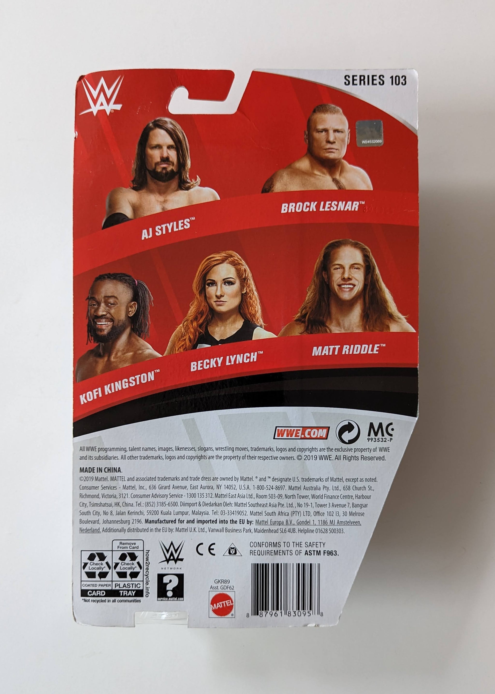 2020 WWE Mattel Basic Series 103 Matt Riddle – Wrestling Figure Database