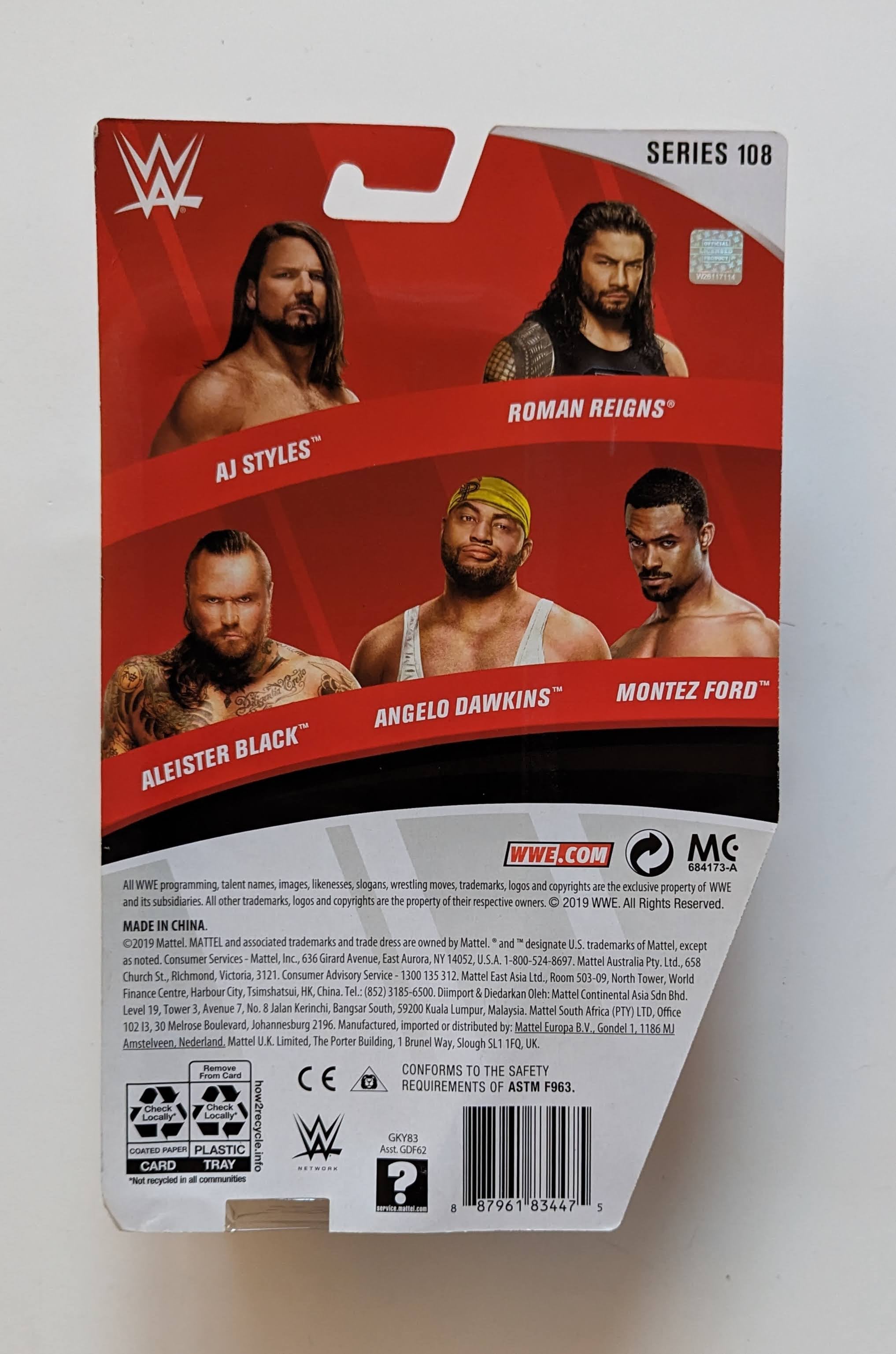 All Malakai Black [a.k.a. Aleister Black] Wrestling Action Figures ...