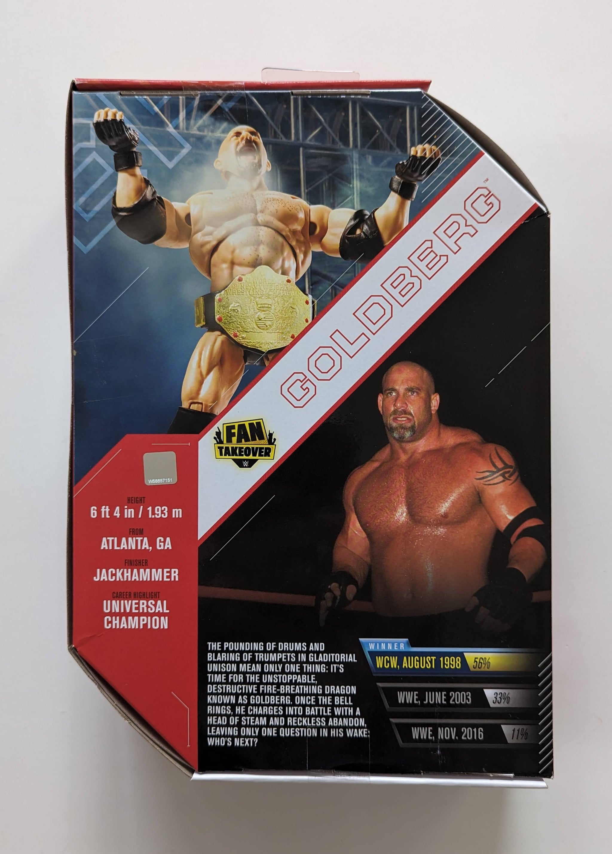 2022 WWE Mattel Ultimate Edition Fan Takeover Goldberg [Exclusive ...