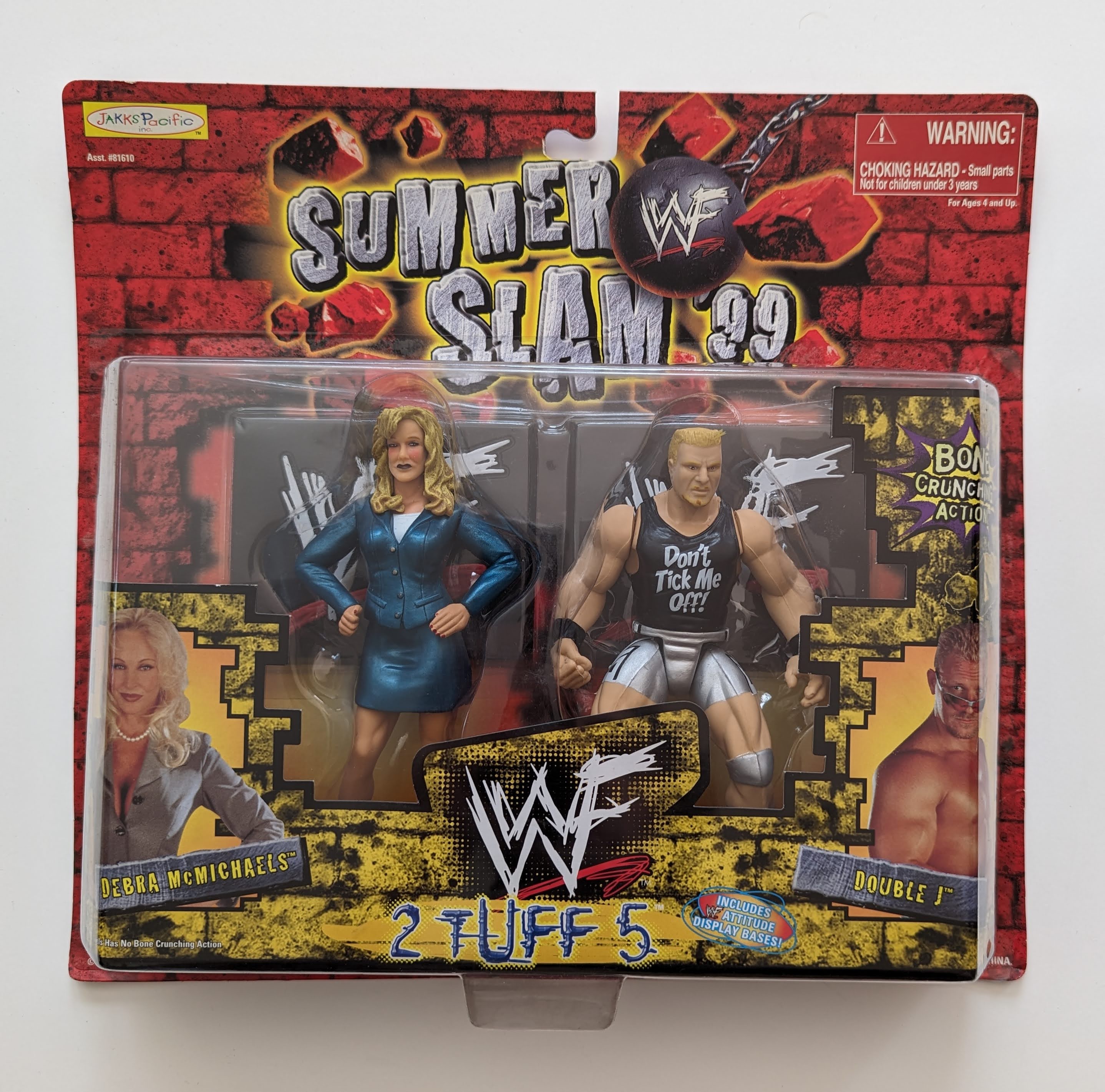 1999 WWF Jakks Pacific 2 Tuff Series 5 Debra McMichaels & Double J ...