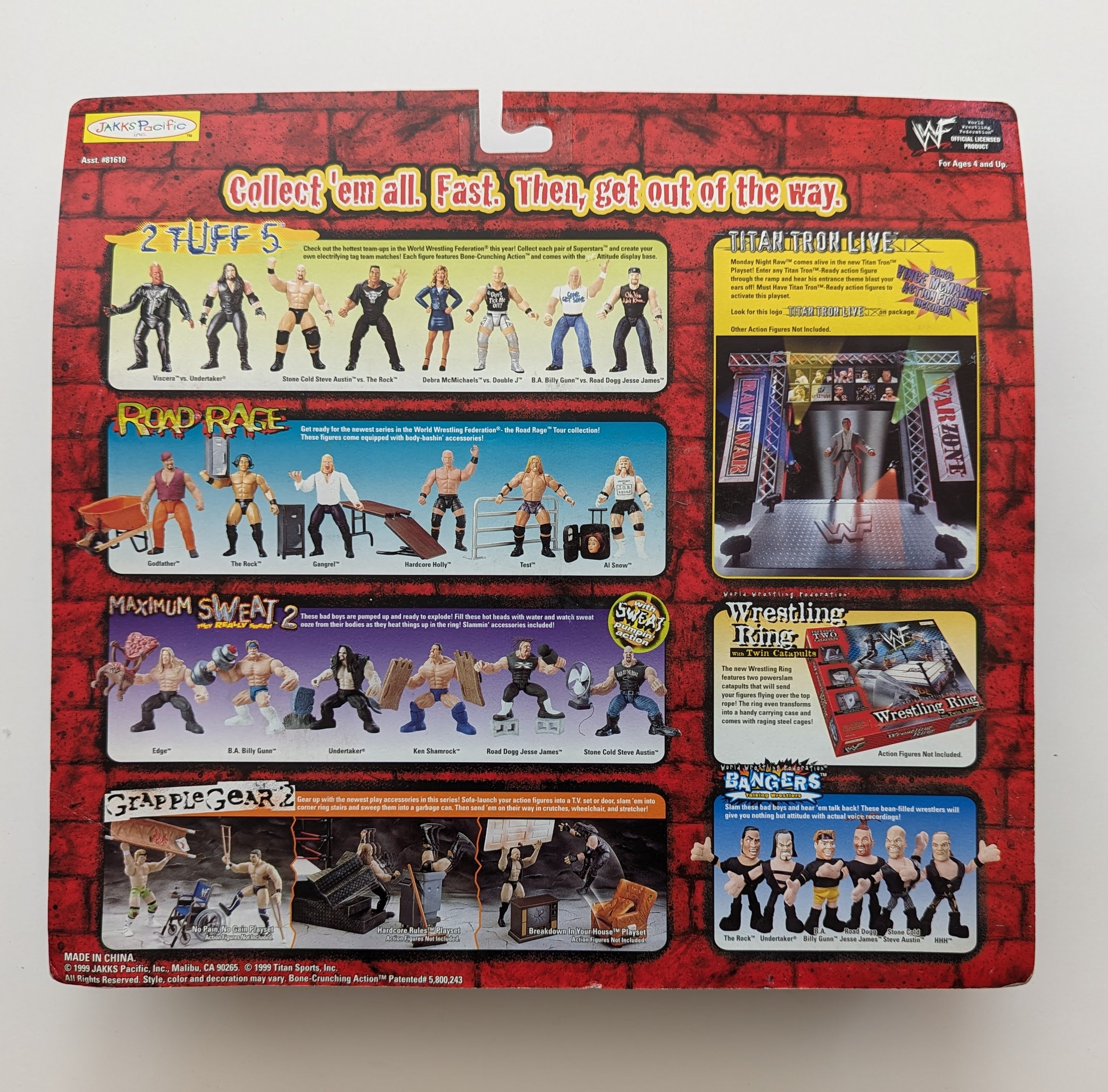 1999 WWF Jakks Pacific 2 Tuff Series 5 Debra McMichaels & Double J ...