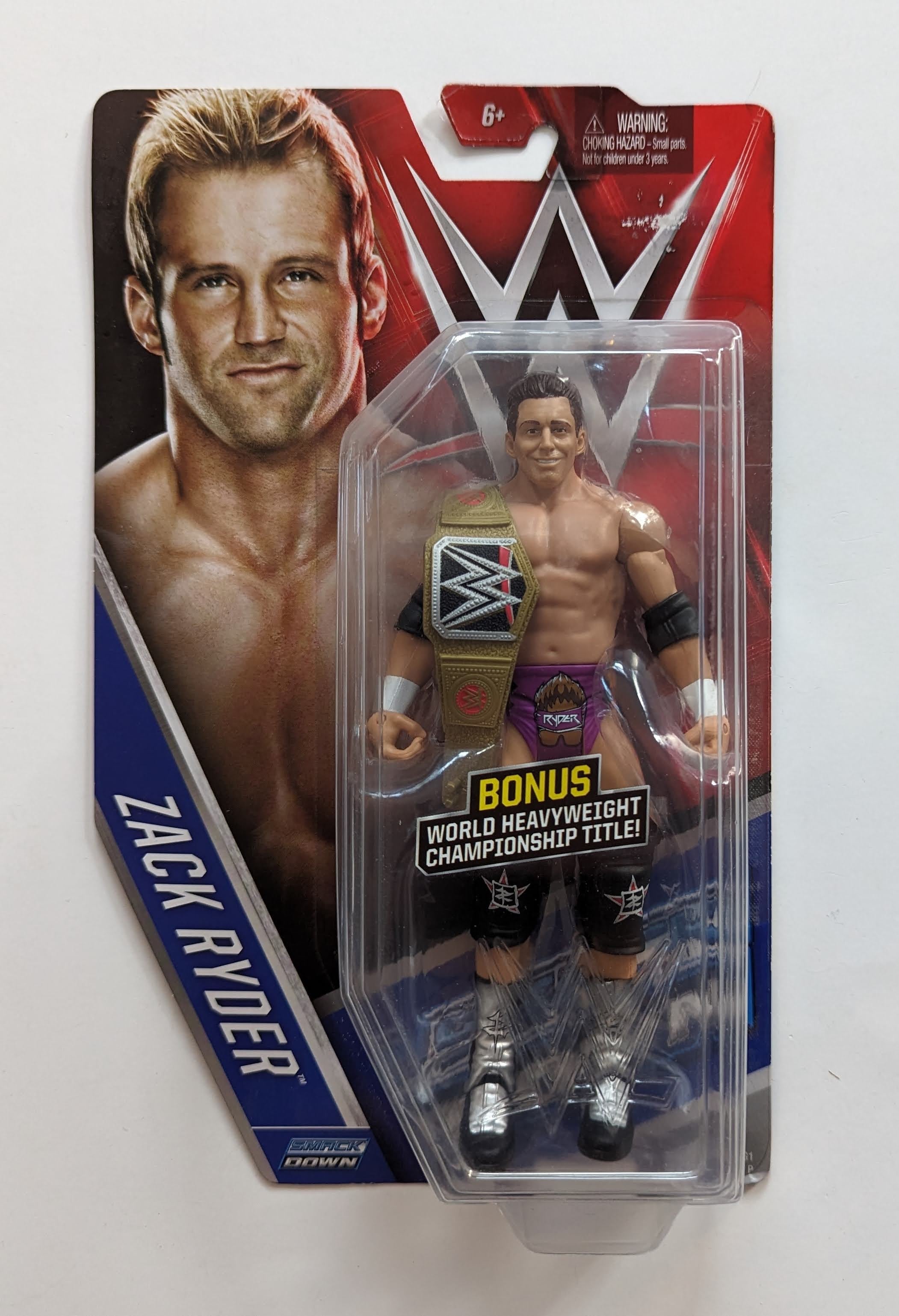 2016 WWE Mattel Basic Series 61 Zack Ryder [Chase] – Wrestling Figure Database