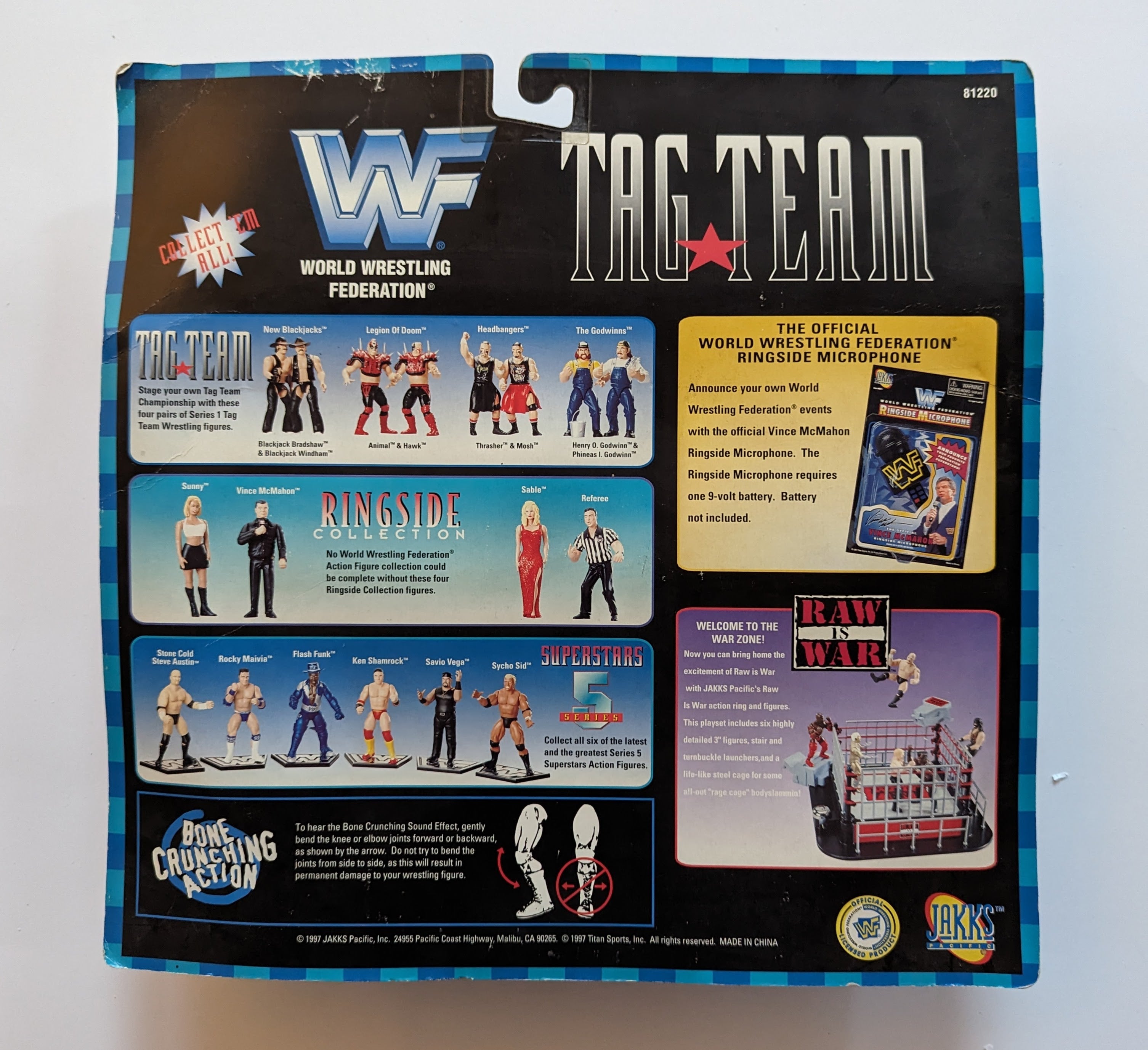 1997 WWF Jakks Pacific Tag Team Series 1 Headbangers: Thrasher & Mosh ...