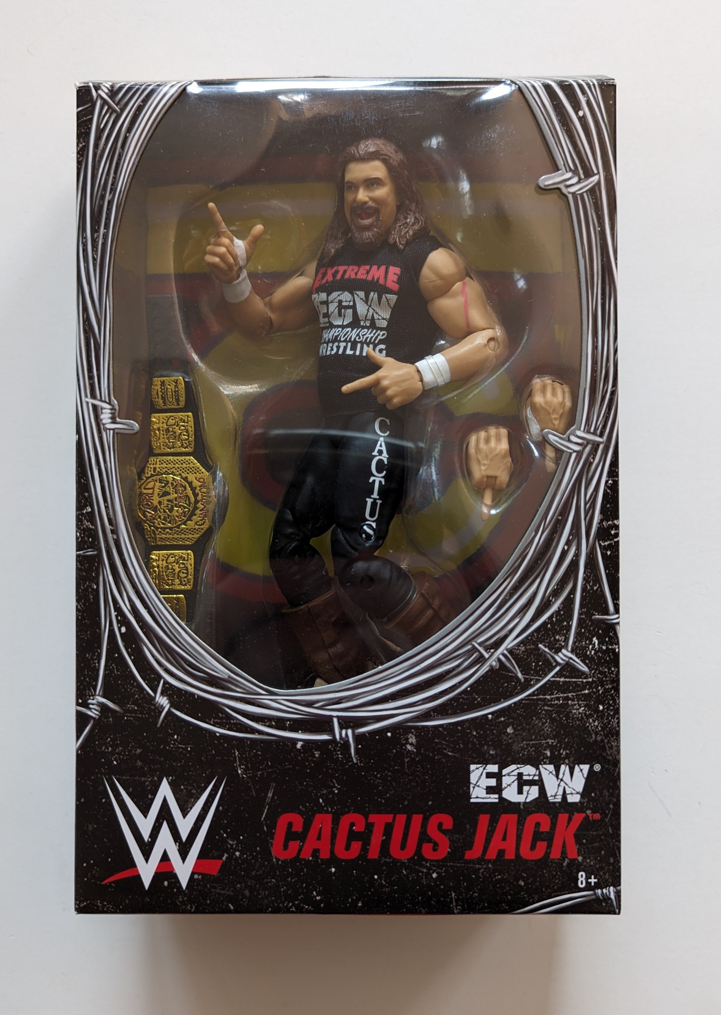 2021 WWE Mattel Elite Collection Ringside Exclusive "ECW" Cactus Jack ...