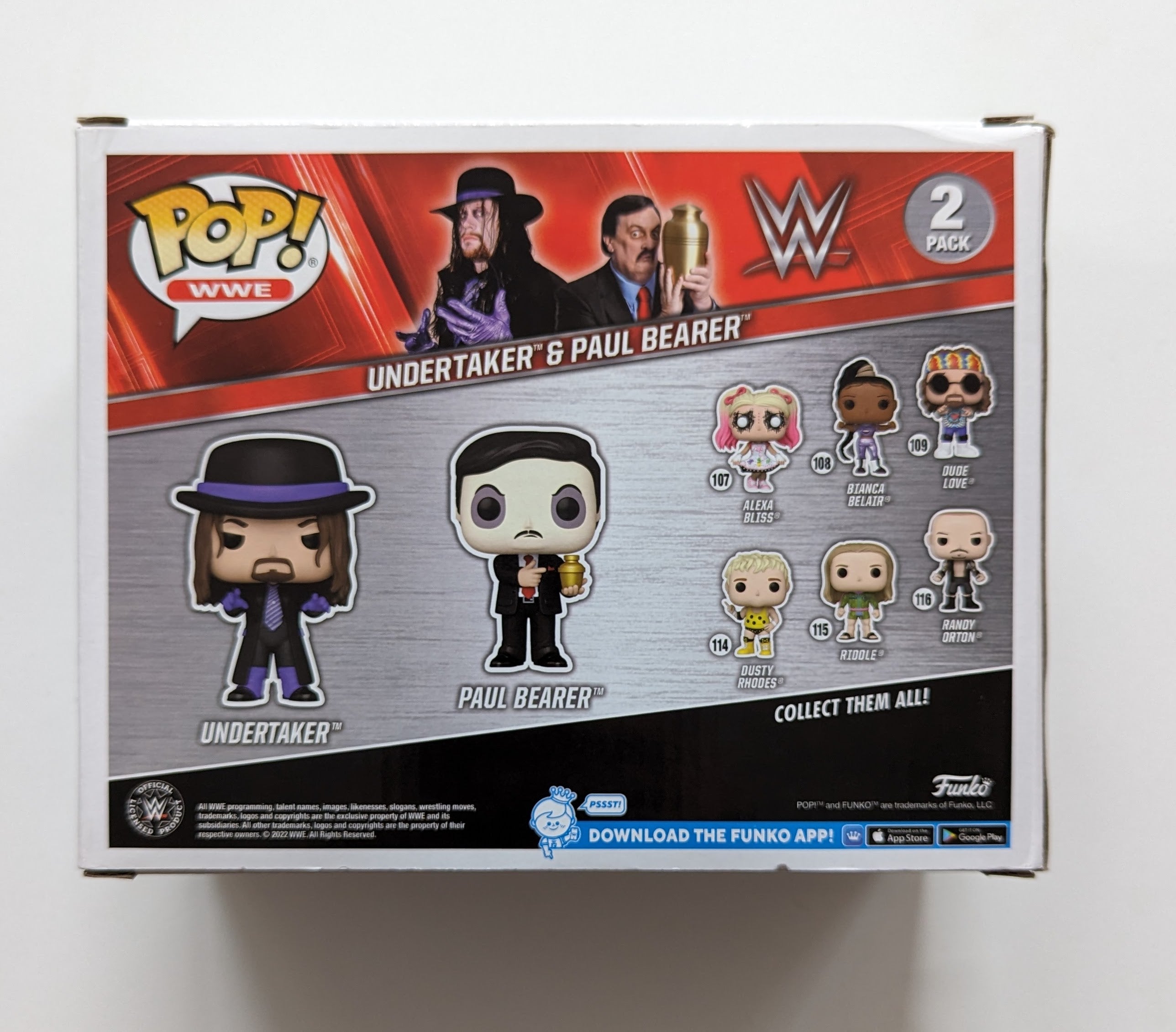 2022 WWE Funko POP! Vinyls 2-Pack: Undertaker & Paul Bearer [Exclusive ...