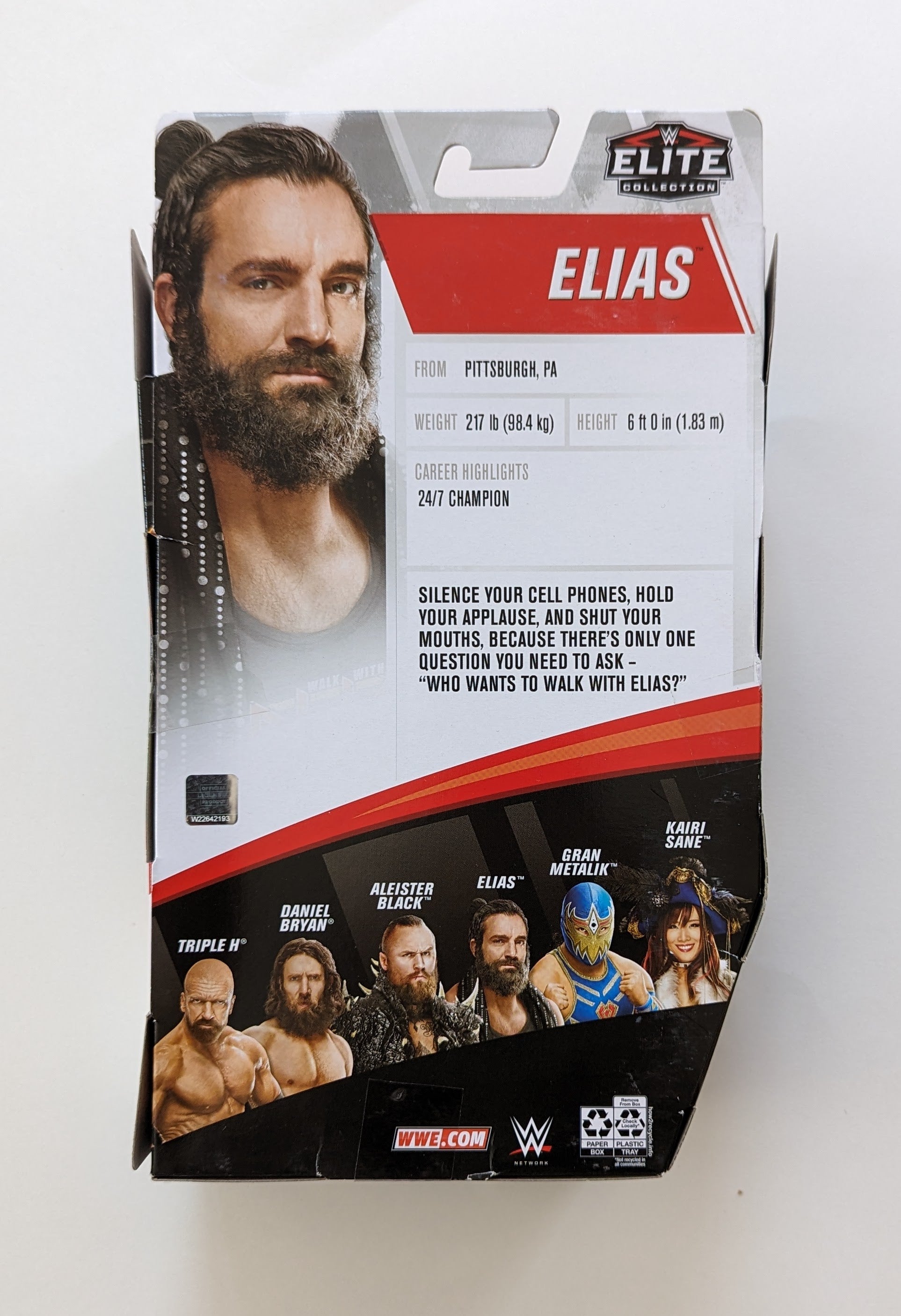 2020 WWE Mattel Elite Collection Series 73 Elias – Wrestling Figure ...