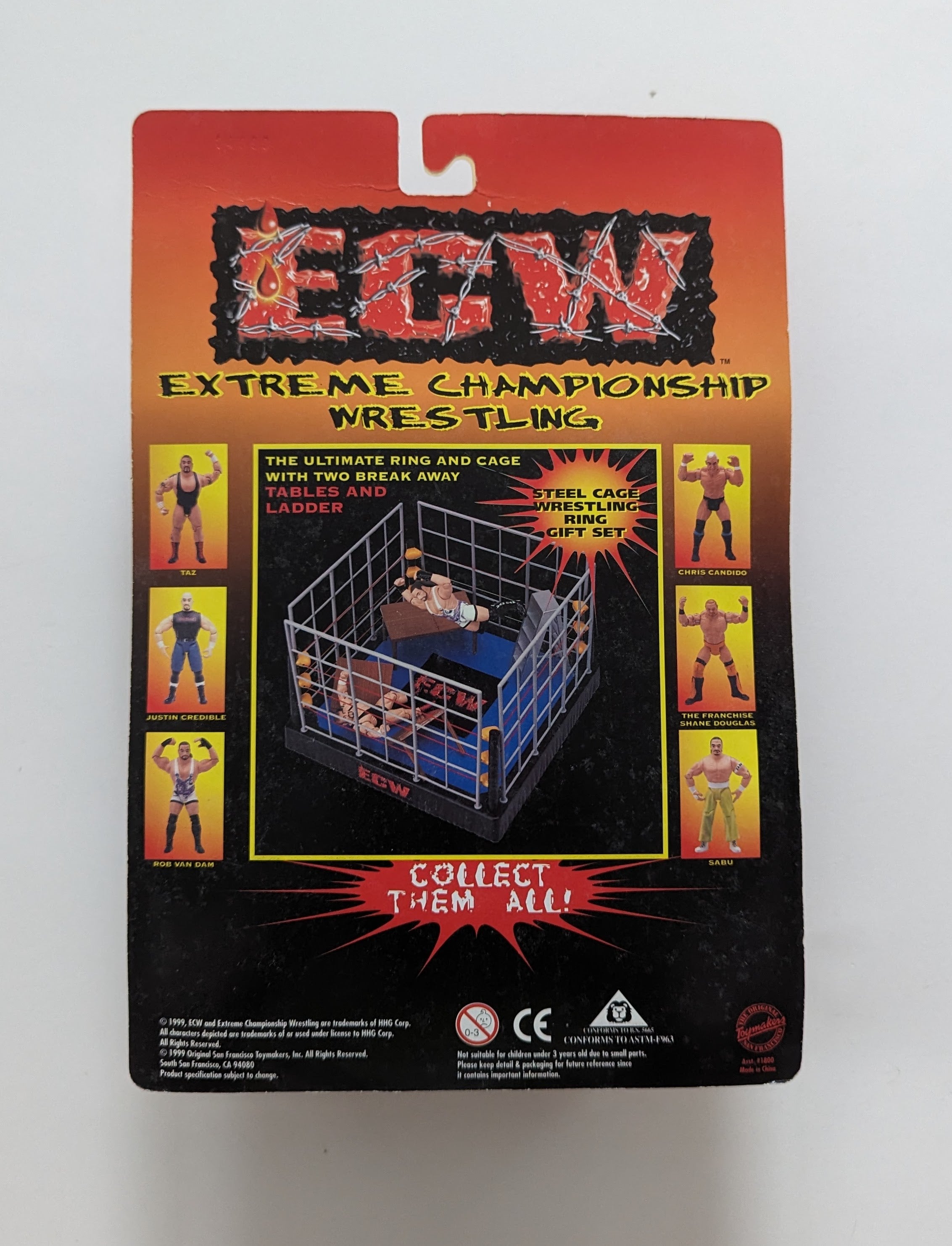 Original San Francisco Toy Makers ECW Wrestling Action Figures ...