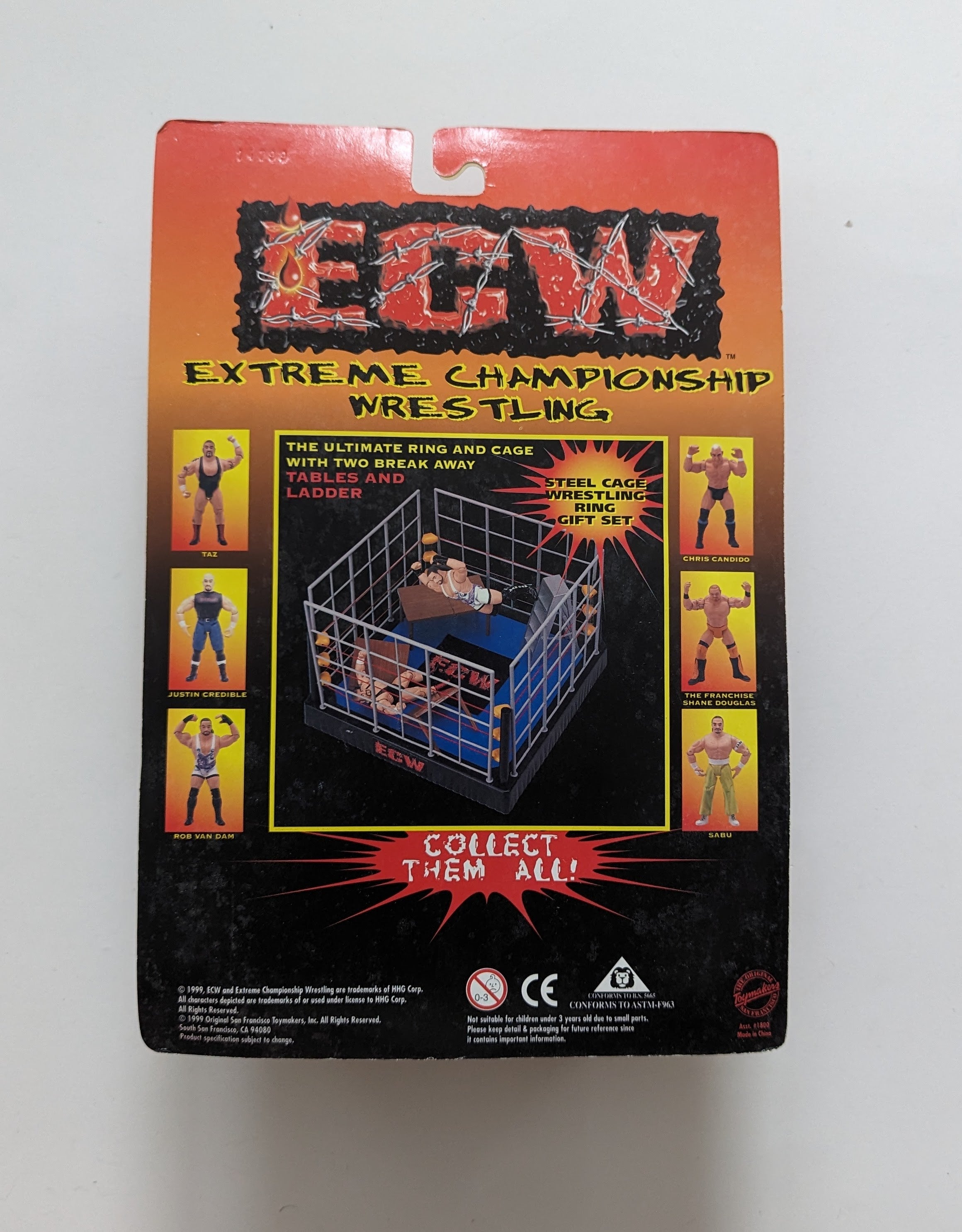 Original San Francisco Toy Makers ECW Wrestling Action Figures ...
