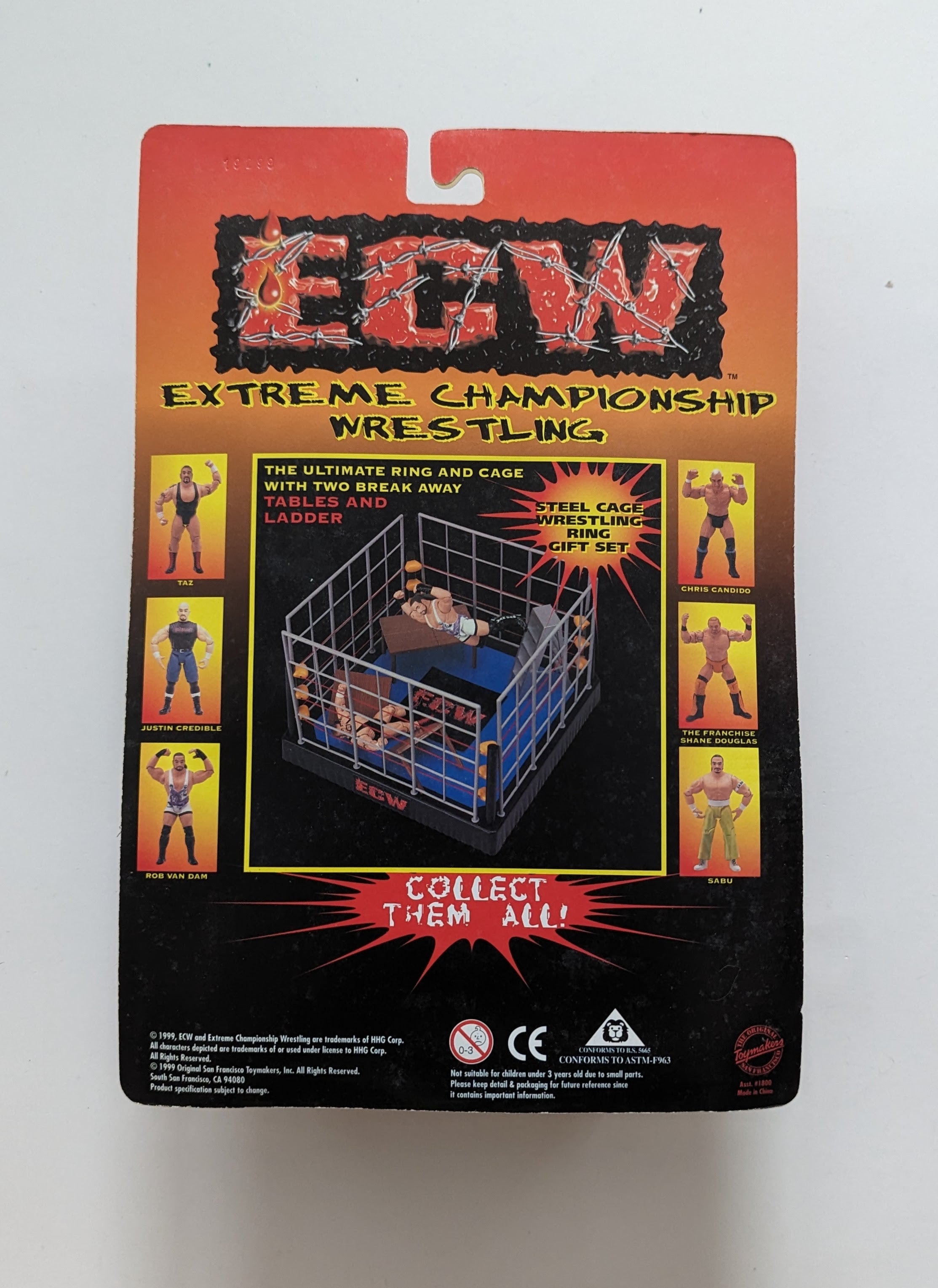 Original San Francisco Toy Makers ECW Wrestling Action Figures ...