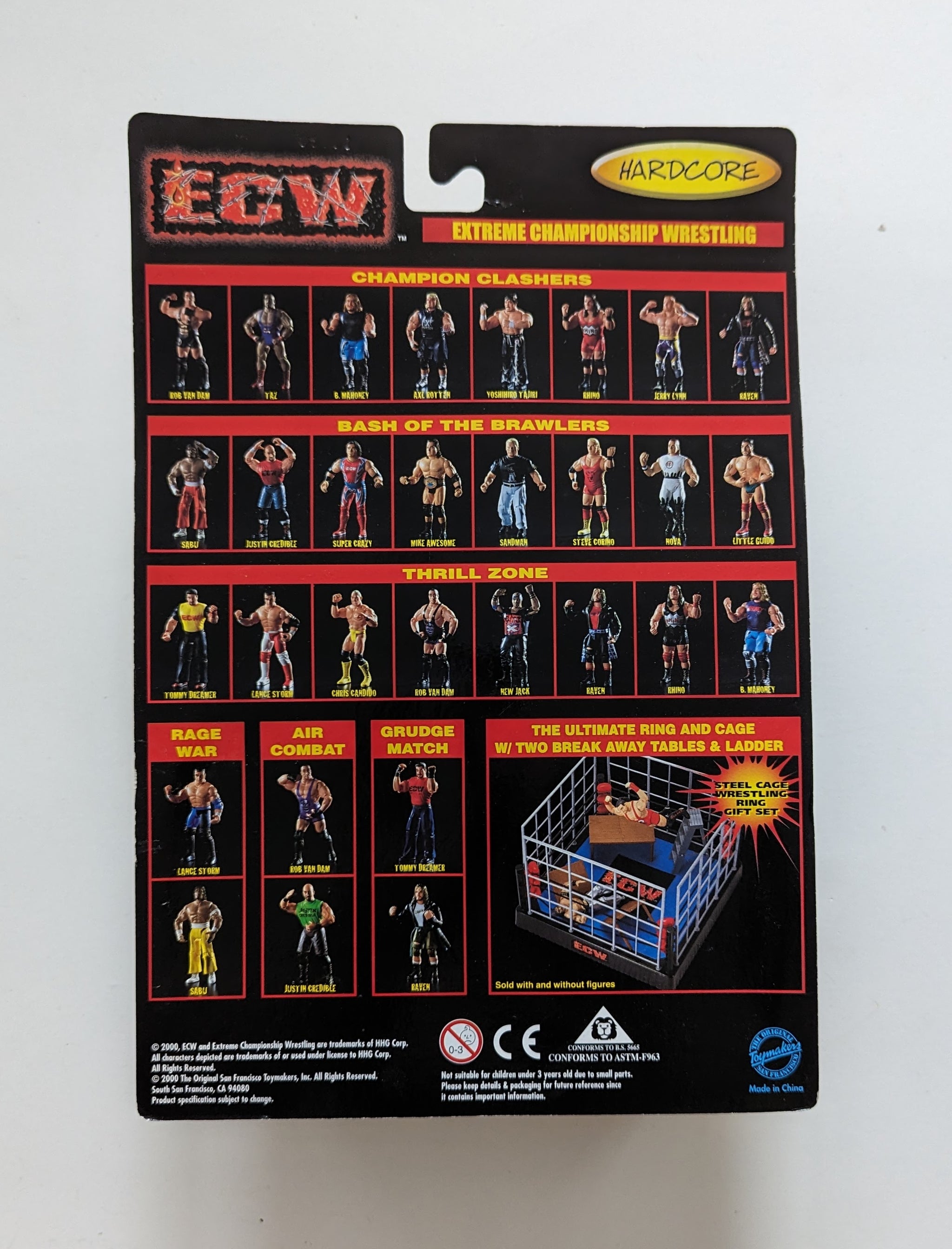 2000 ECW OSFTM Series 4 "Champion Clashers" Raven – Wrestling Figure ...
