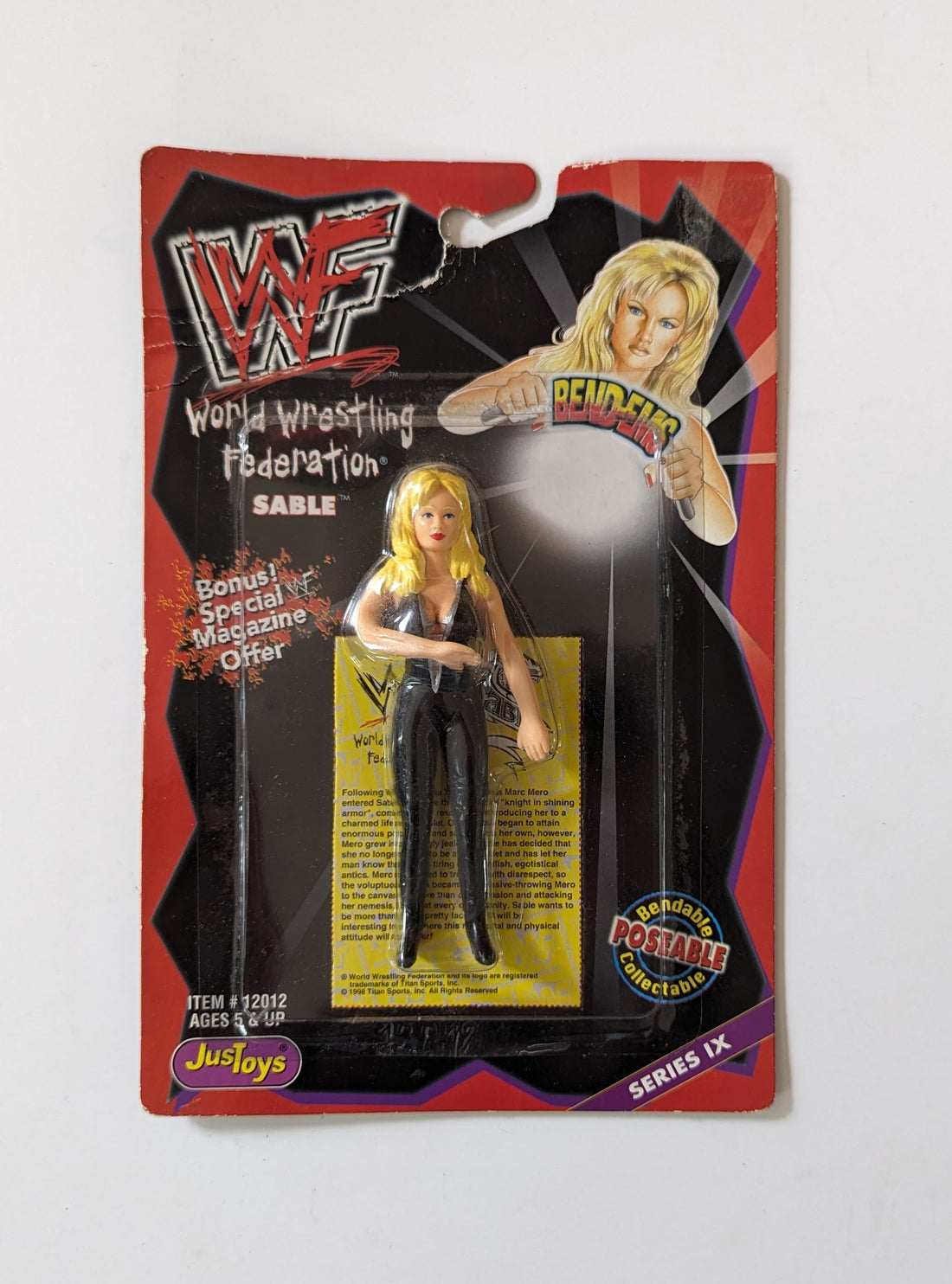 1998 WWF Just Toys Bend-Ems Series 9 Sable – Wrestling Figure Database